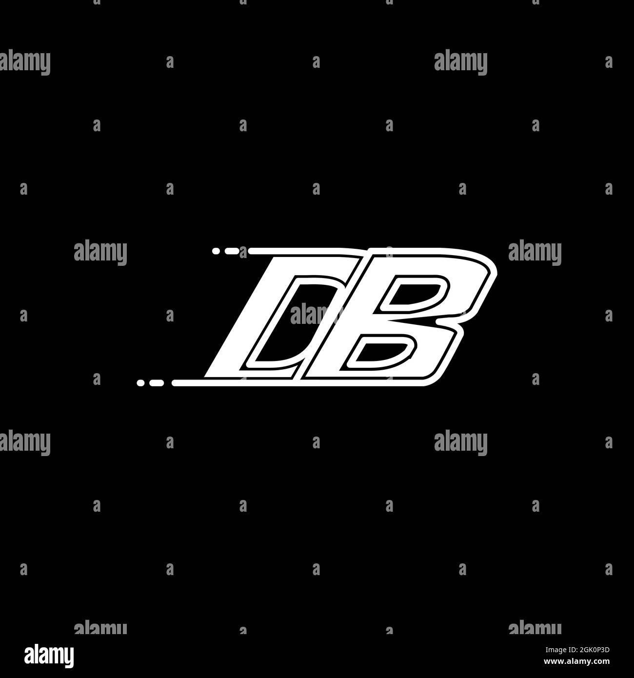 Initial DB logo design with Shape style, Logo business branding Stock ...
