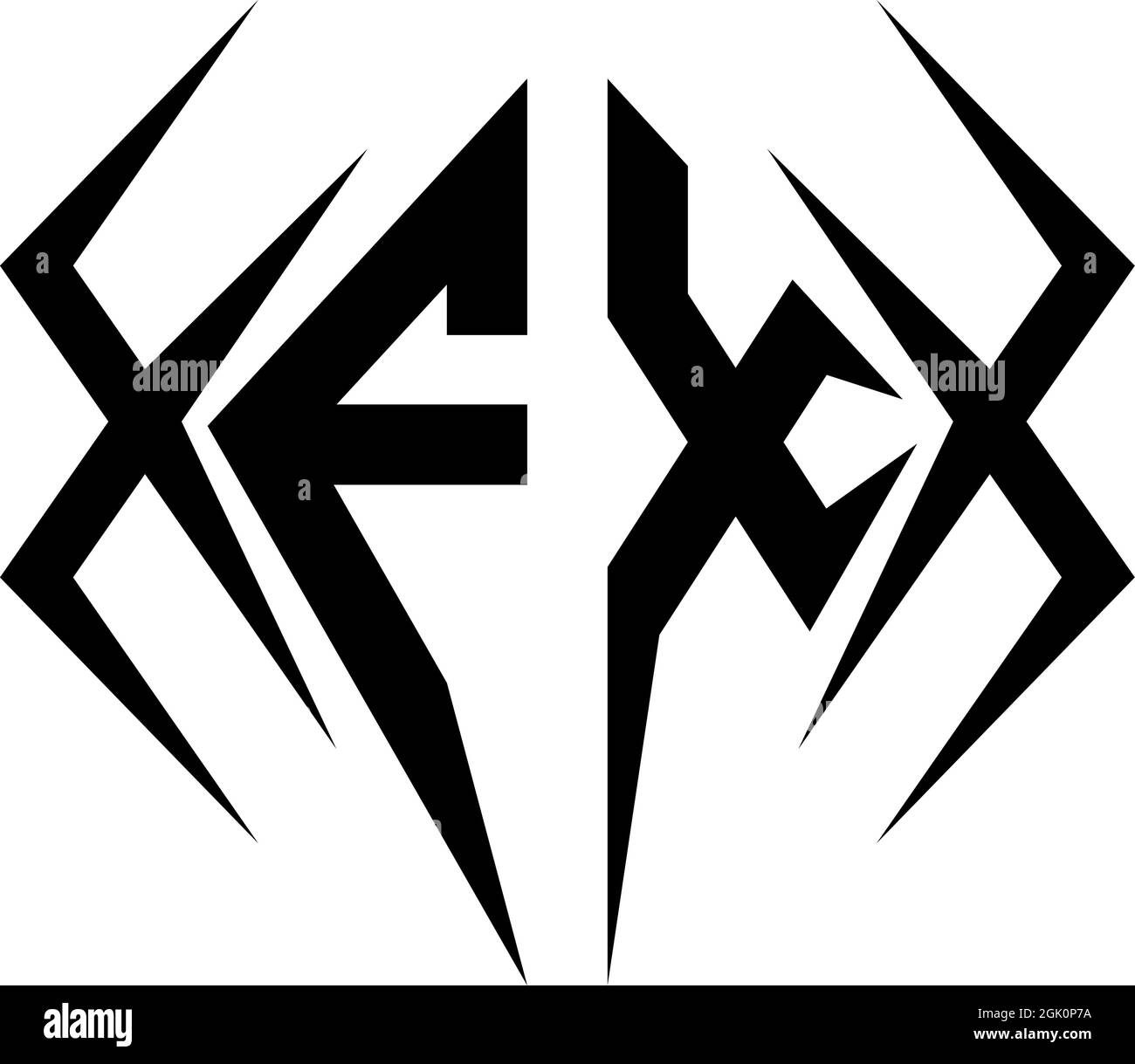 Ex letters logo hi-res stock photography and images - Alamy