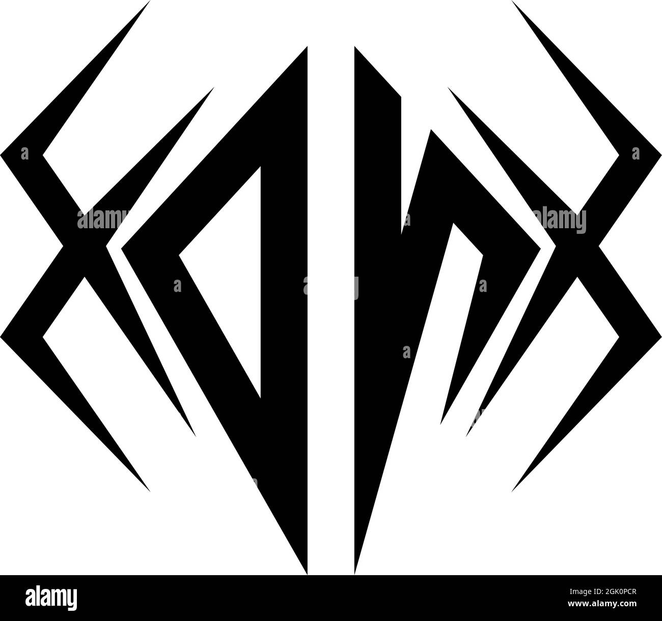 Initial ON logo design with Cool style, Logo business branding Stock ...