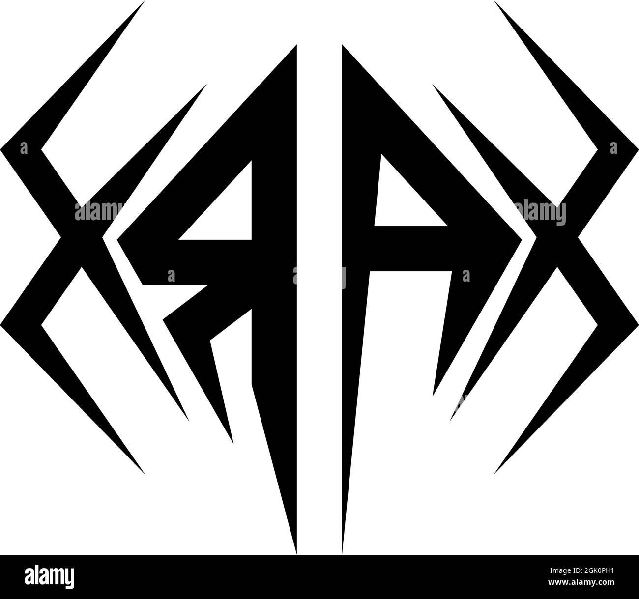 Initial RA logo design with Cool style, Logo business branding Stock ...