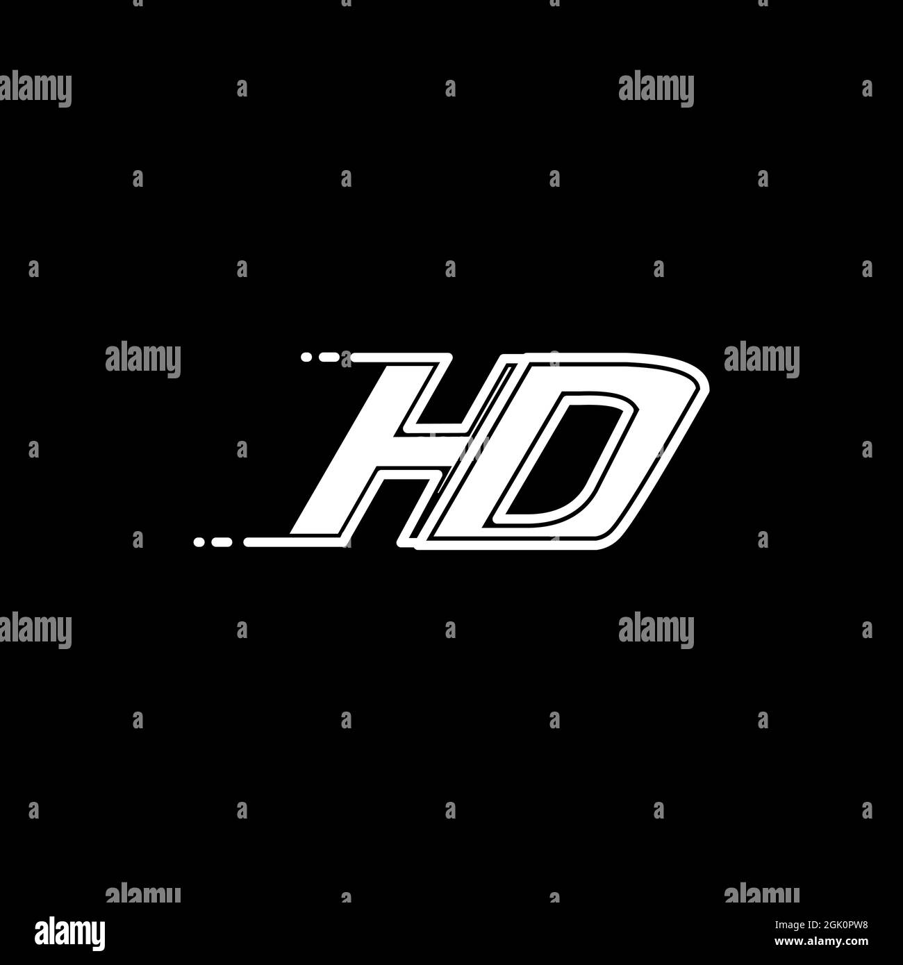 Initial HD logo design with Shape style, Logo business branding Stock ...