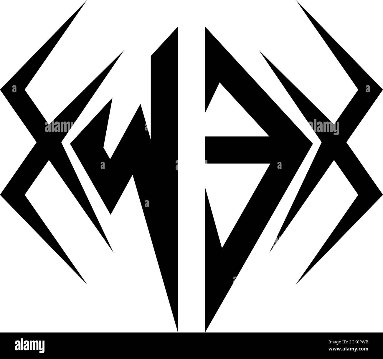 Initial WE logo design with Cool style, Logo business branding Stock ...