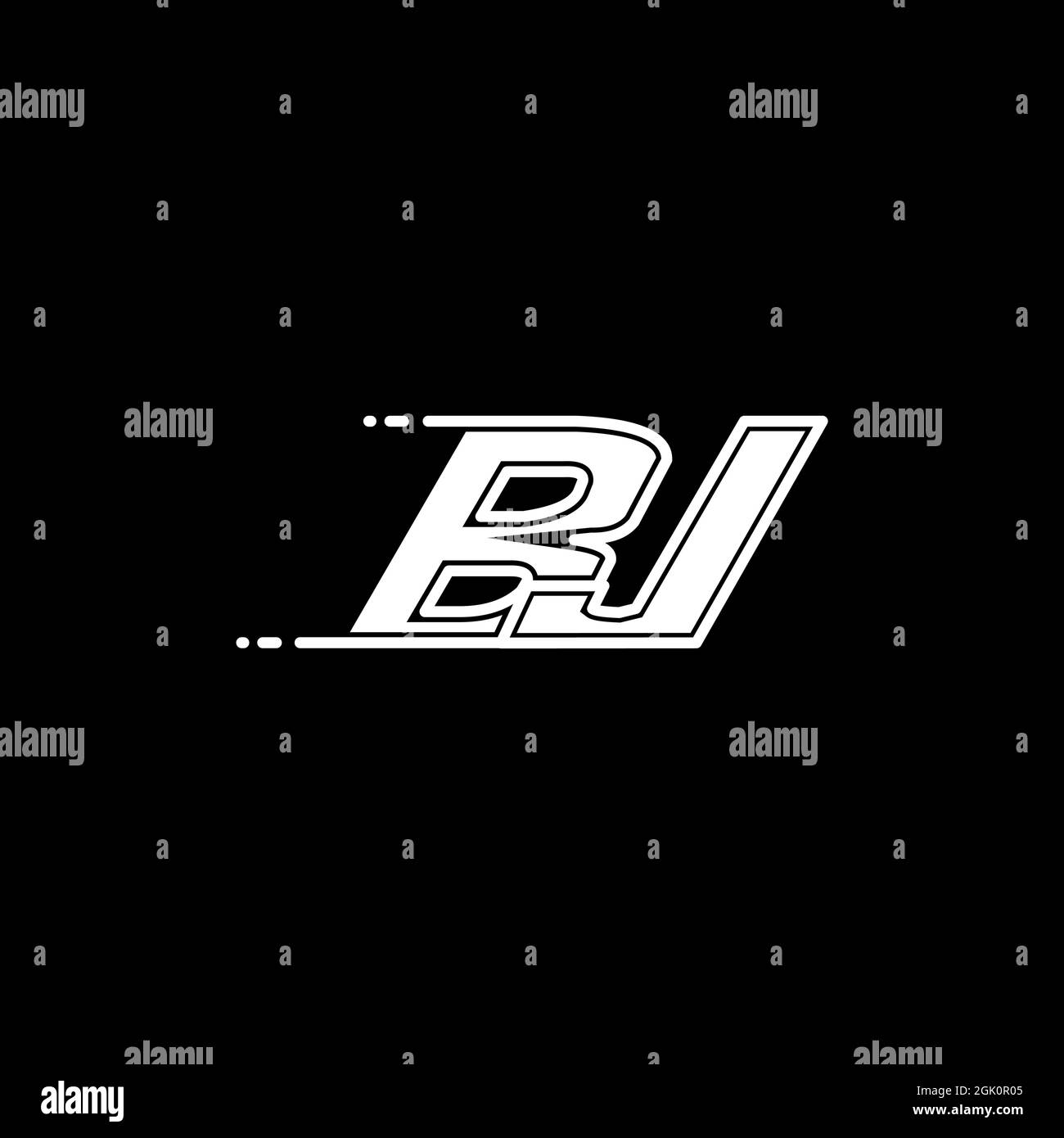 Initial BJ logo design with Shape style, Logo business branding Stock ...