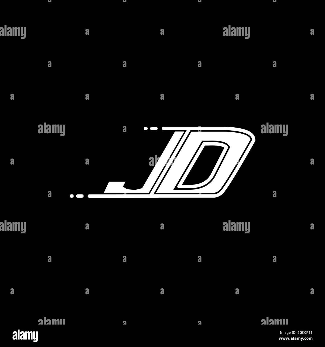 Initial JD logo design with Shape style, Logo business branding Stock ...