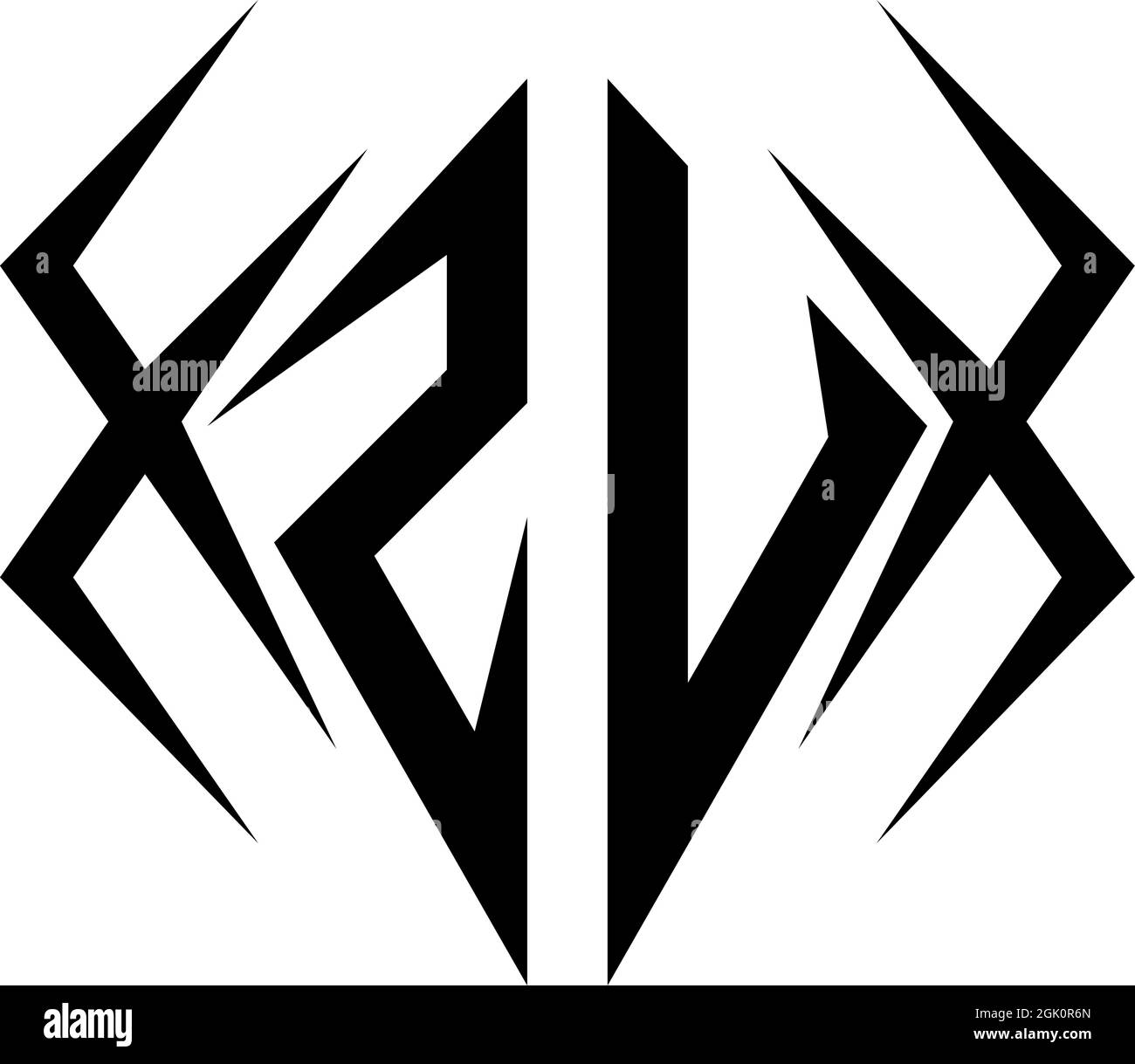 Initial ZU logo design with Cool style, Logo business branding Stock ...