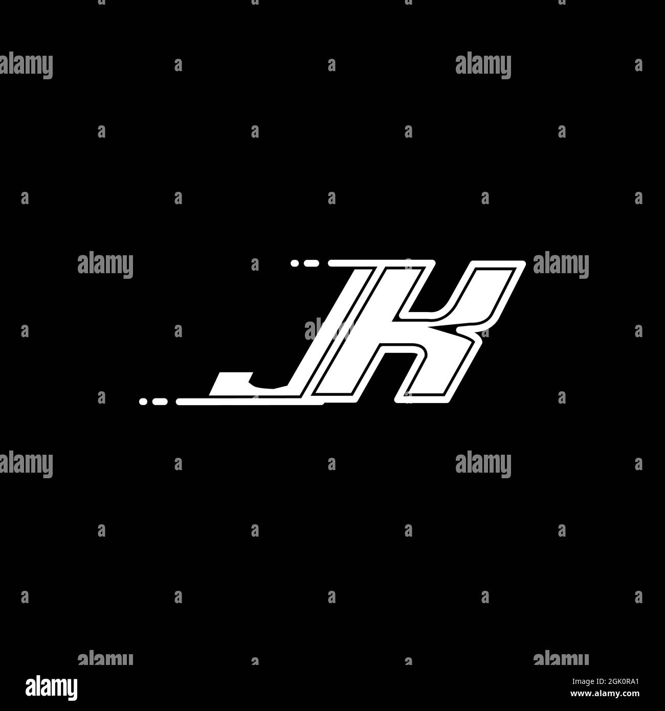 Initial JK logo design with Shape style, Logo business branding Stock ...