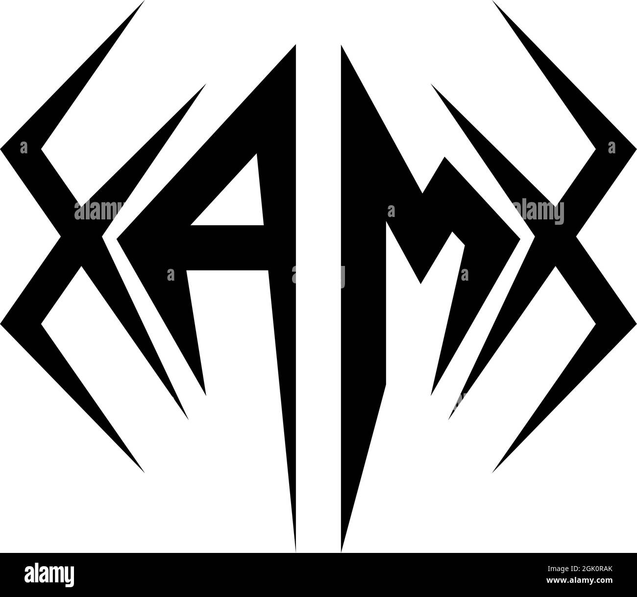 Initial AM logo design with Cool style, Logo business branding Stock ...