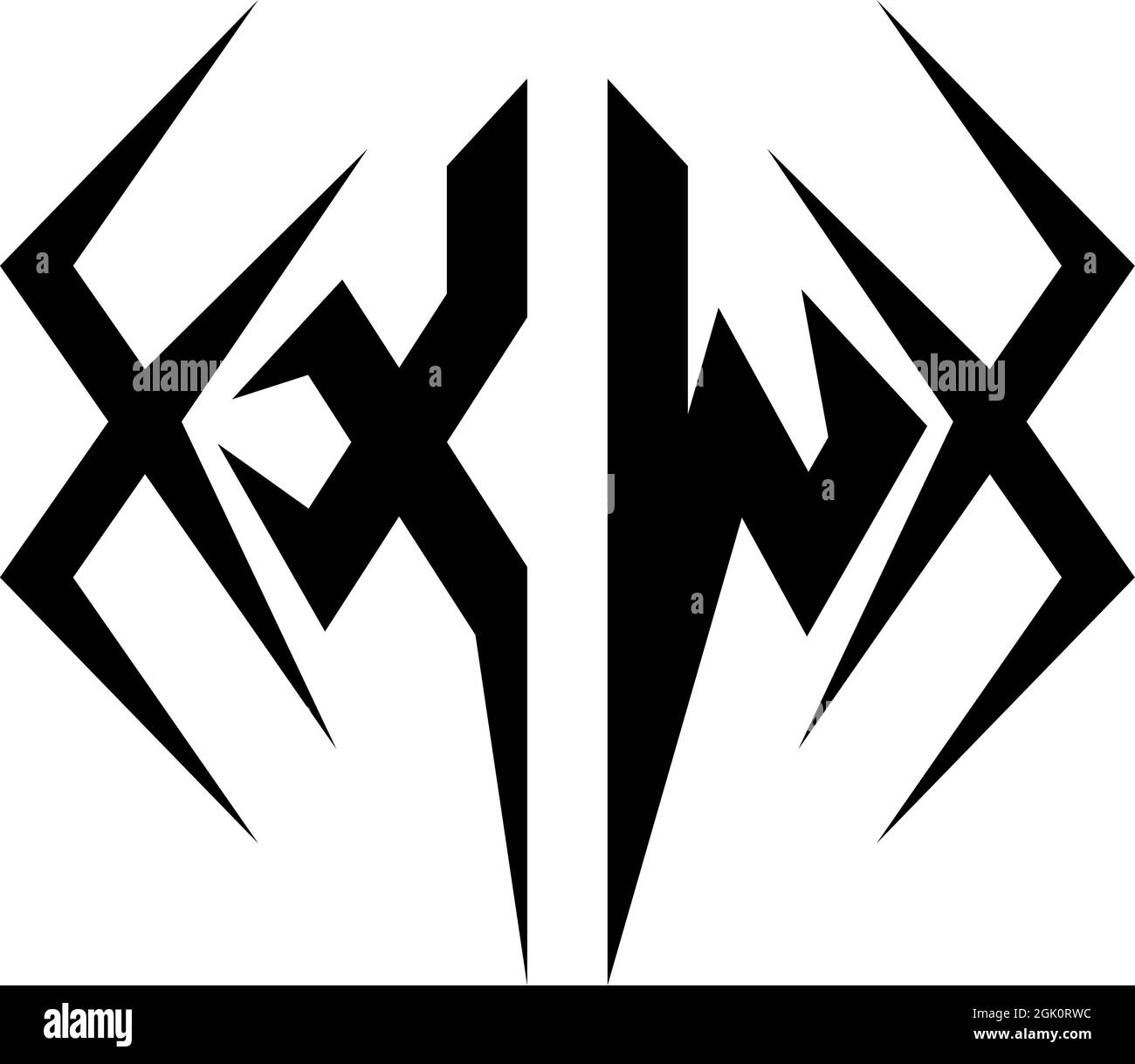 Xw logo design hi-res stock photography and images - Alamy