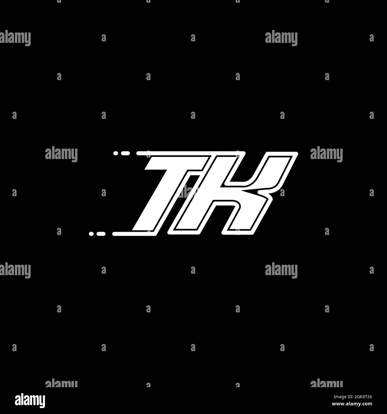 Initial TK logo design with Shape style, Logo business branding Stock ...