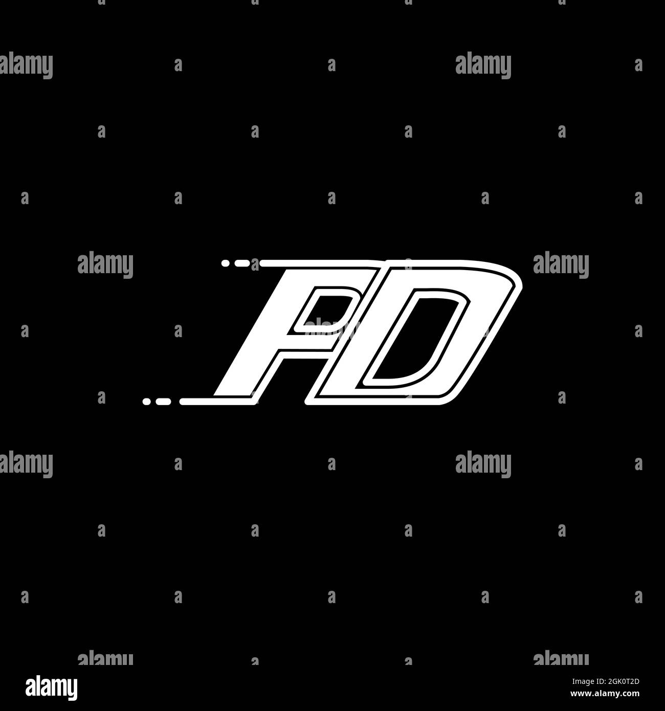 Initial PD logo design with Shape style, Logo business branding Stock ...