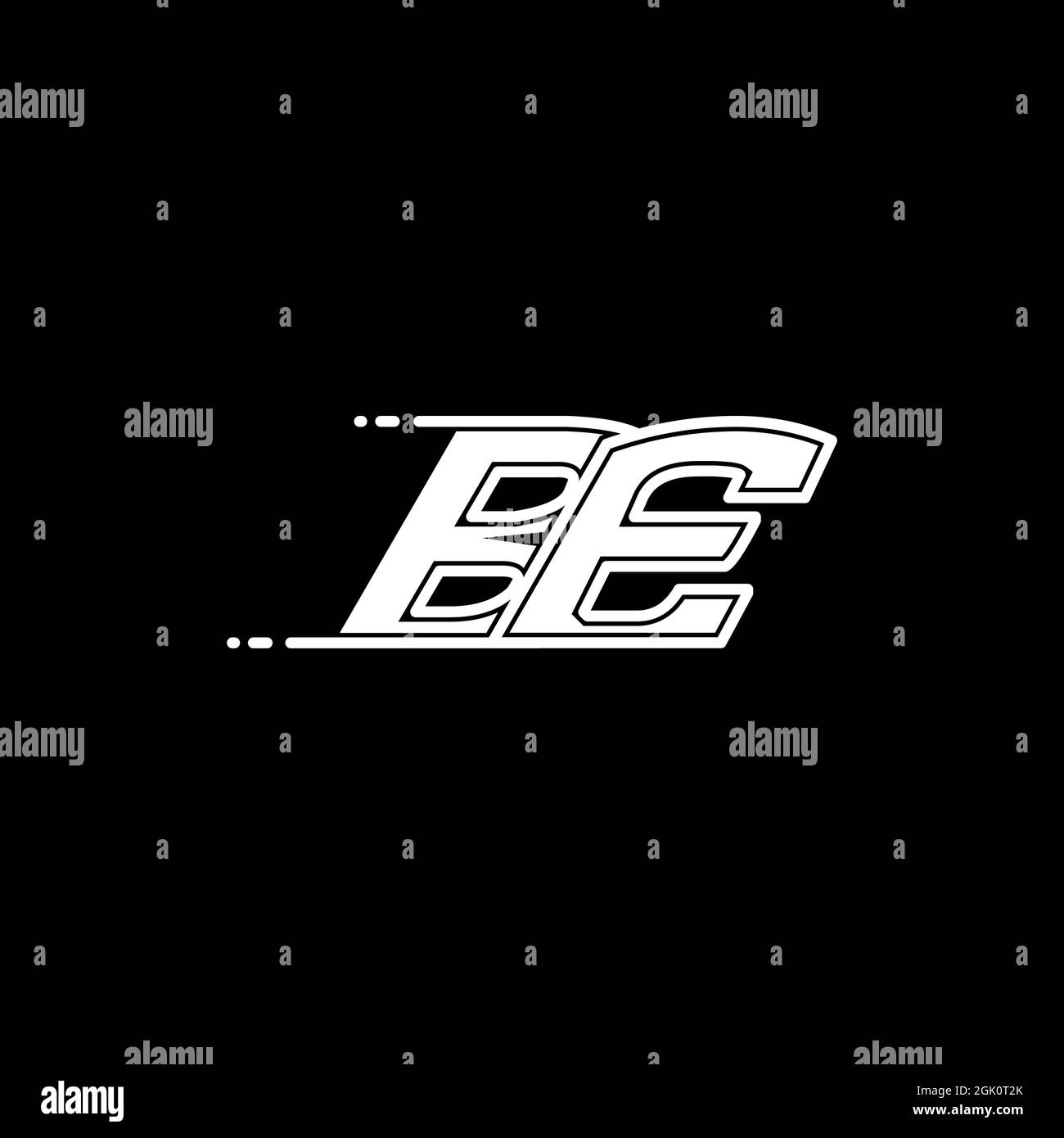 Initial BE logo design with Shape style, Logo business branding Stock ...