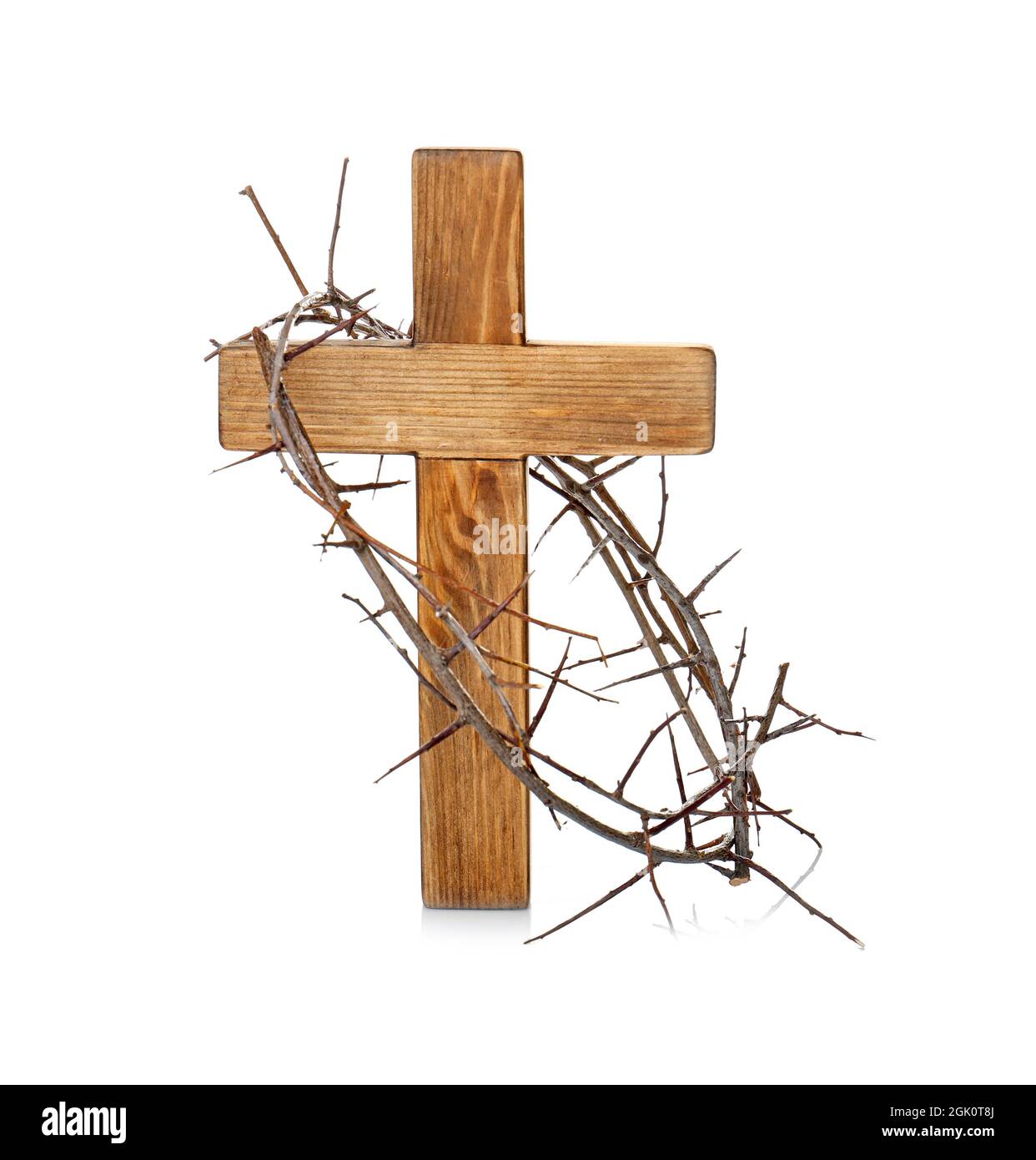 Crown Of Thorns And Cross Background