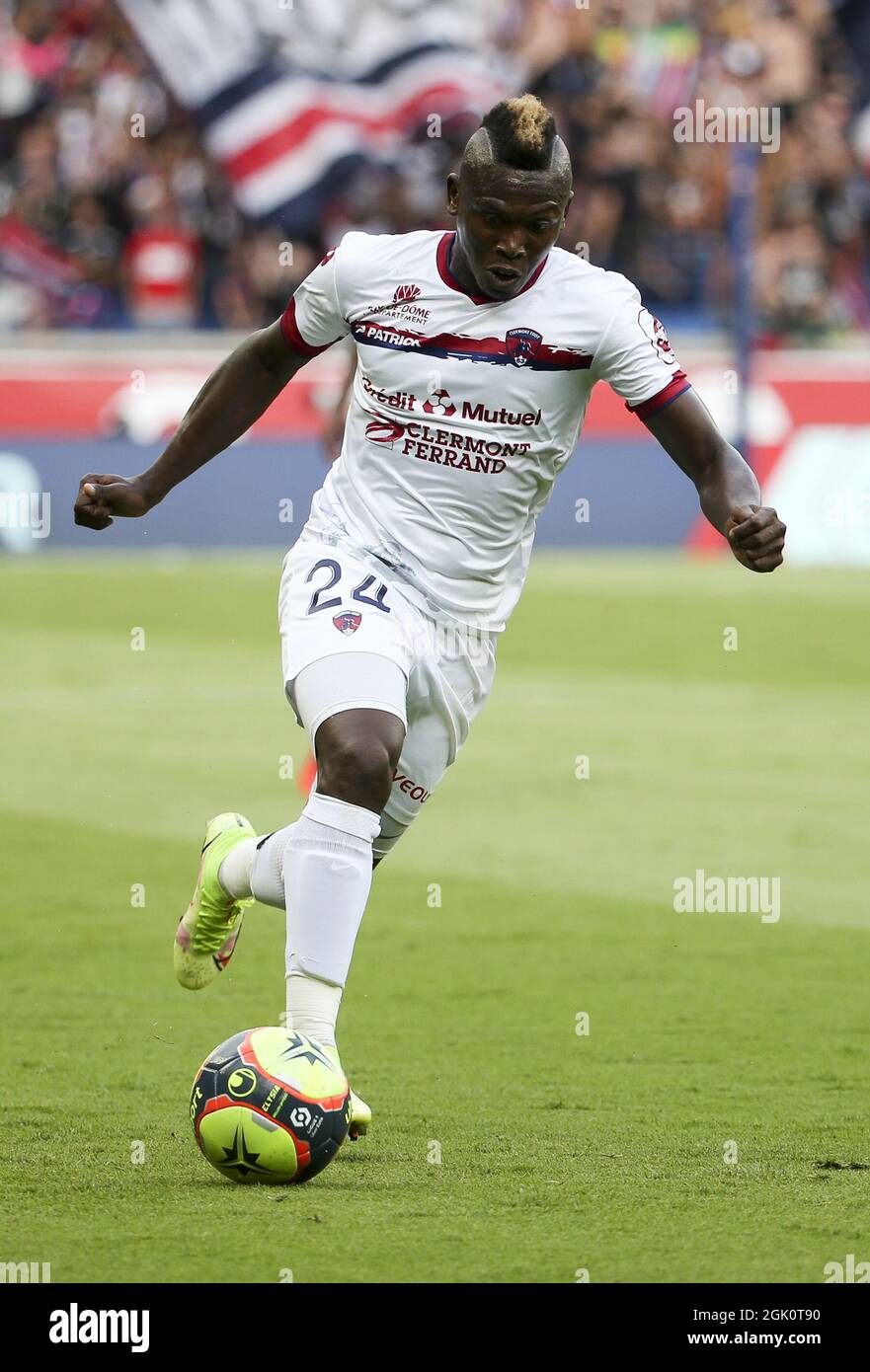 Jodel Dossou of Clermont during the French championship Ligue 1 ...