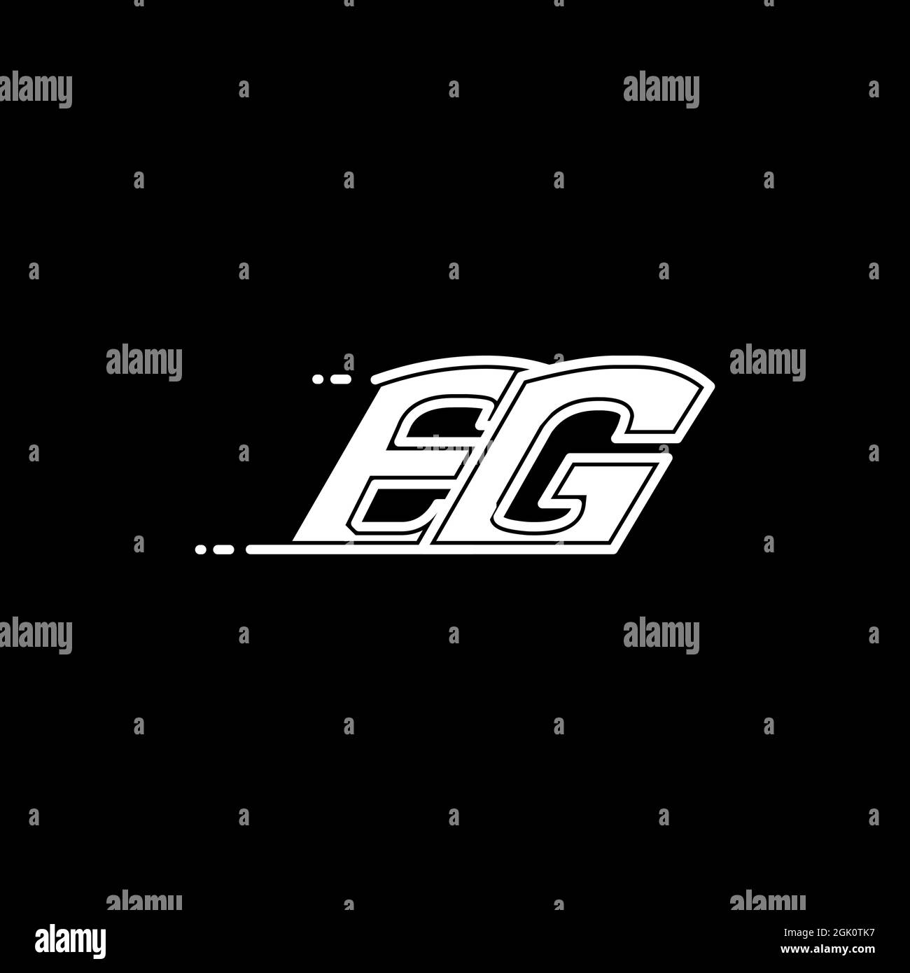 Initial EG logo design with Shape style, Logo business branding Stock ...