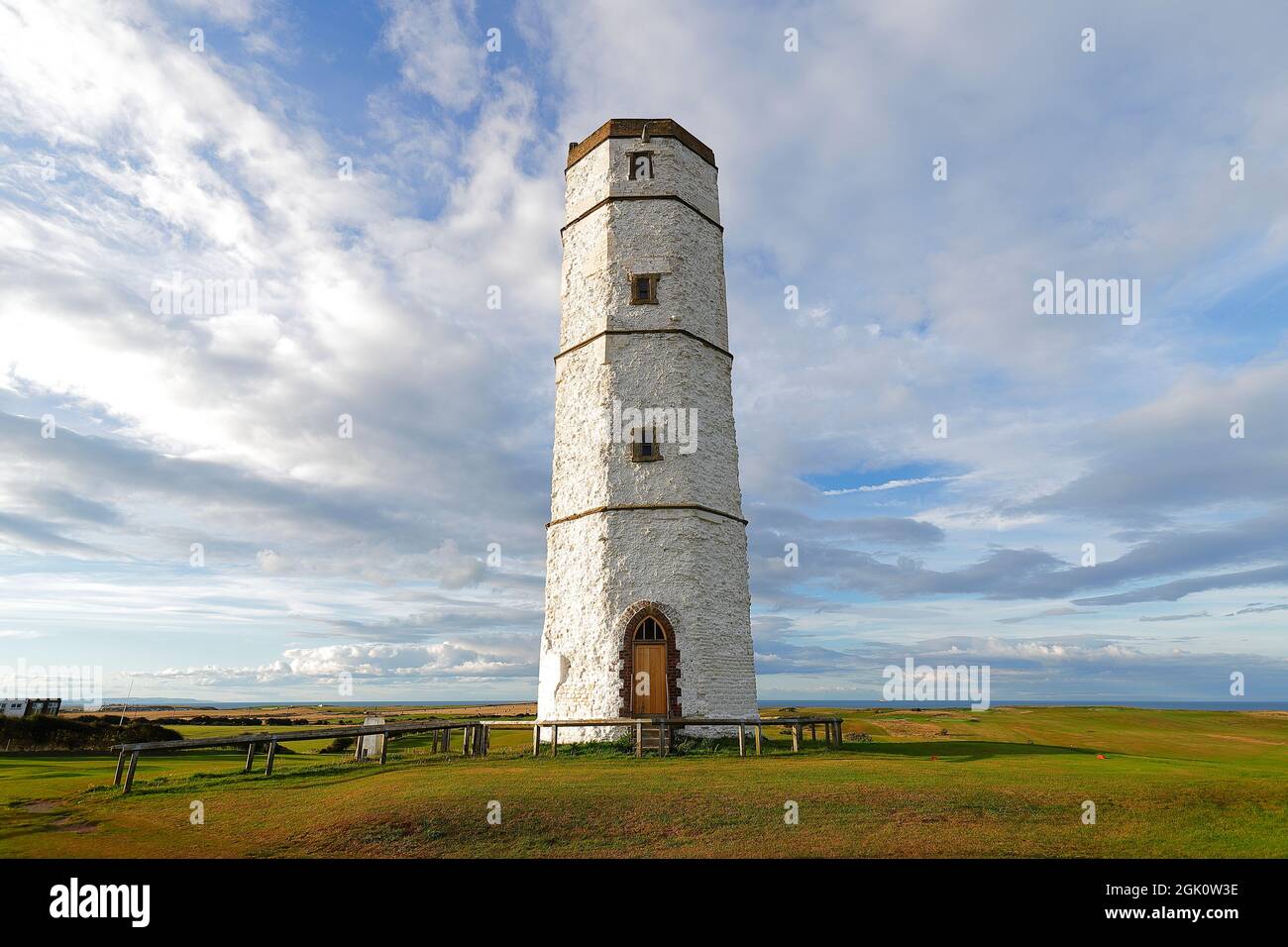 The Old Lighthouse at Flamborough. Built by Sir John Clayton in 1674 ...