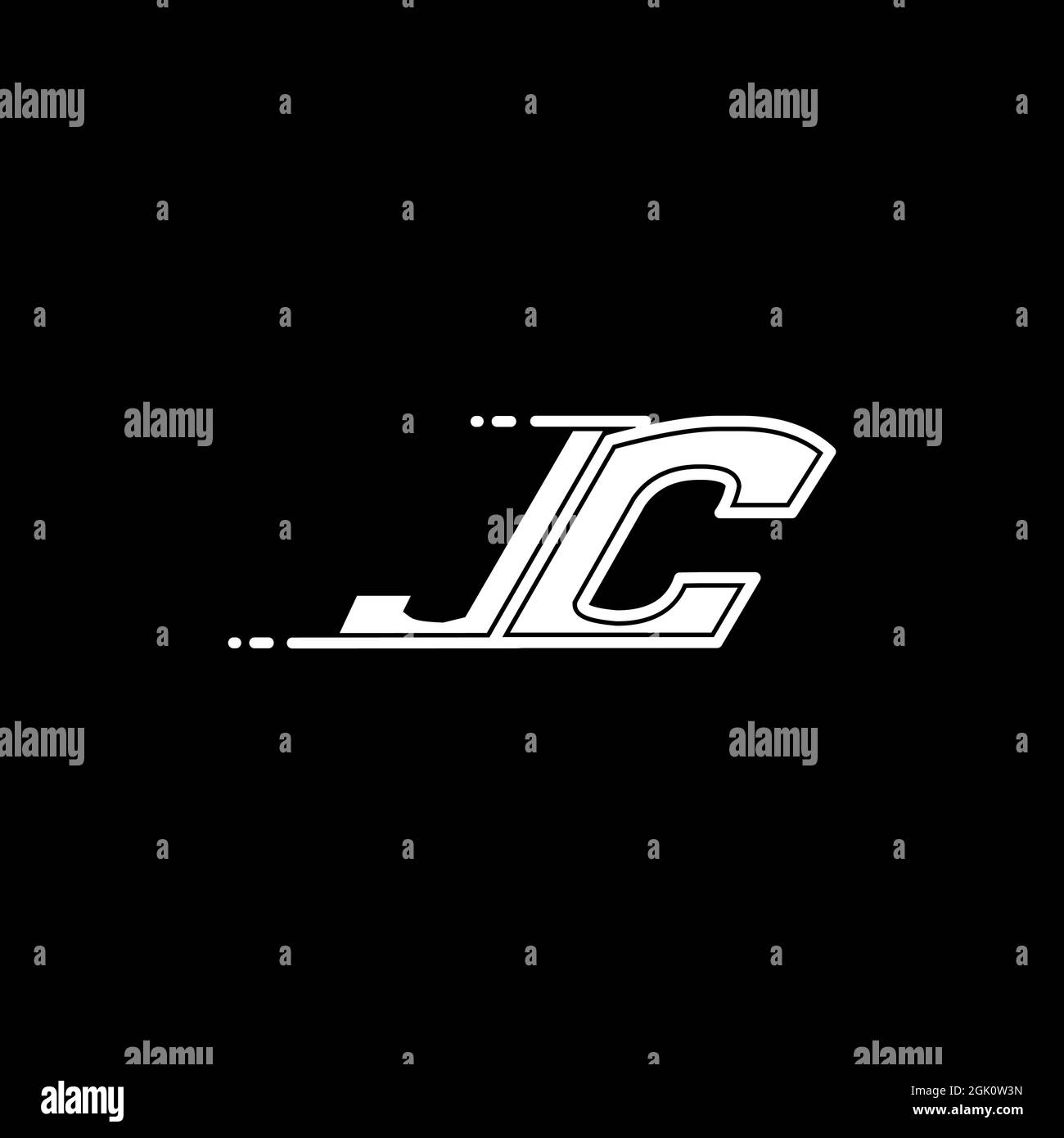 Initial JC logo design with Shape style, Logo business branding Stock ...