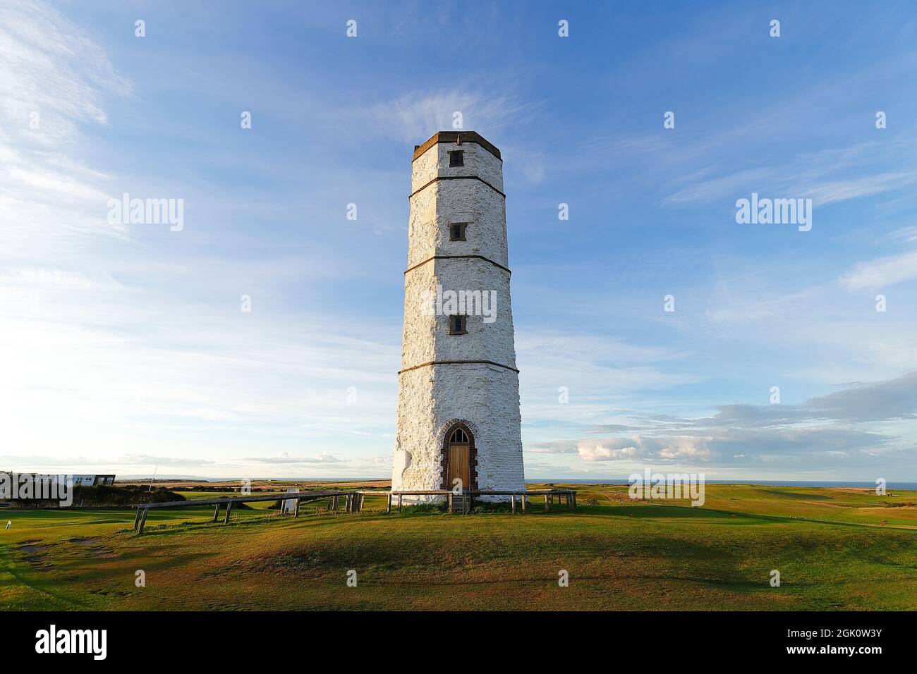The Old Lighthouse at Flamborough. Built by Sir John Clayton in 1674 ...