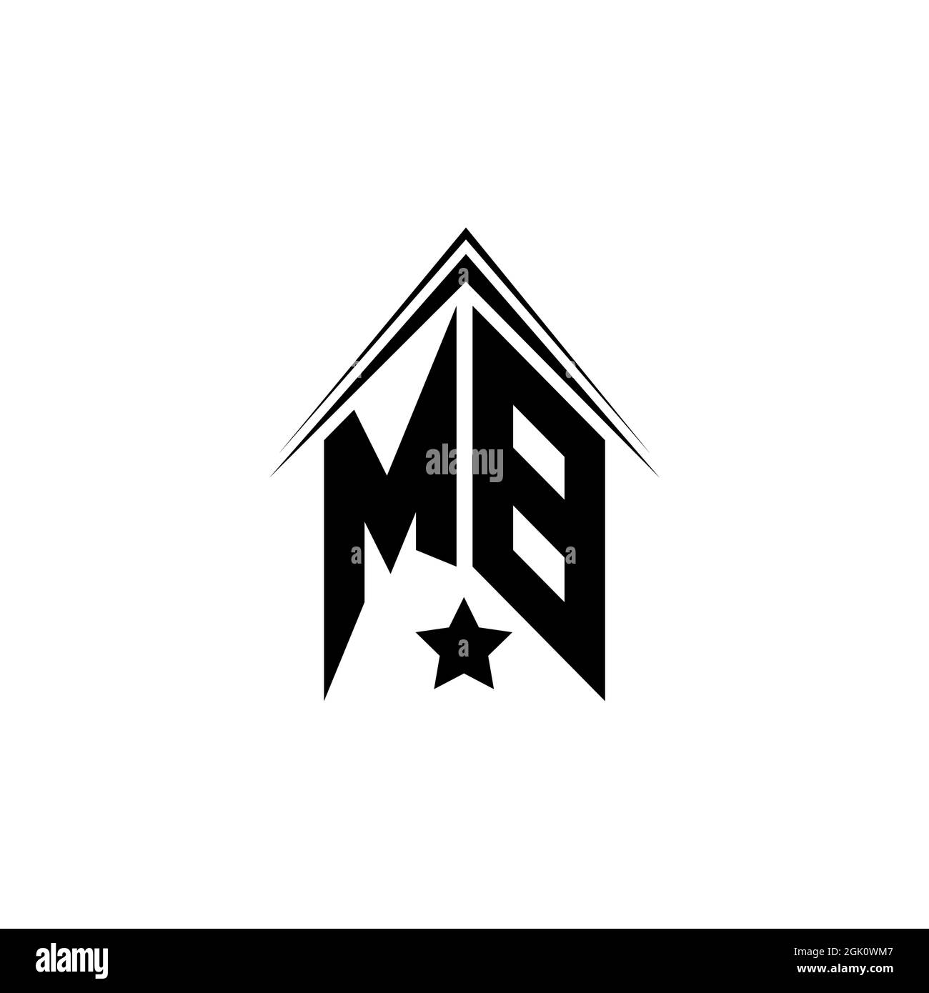 Initial MB logo design with Shape style, Logo business branding Stock ...