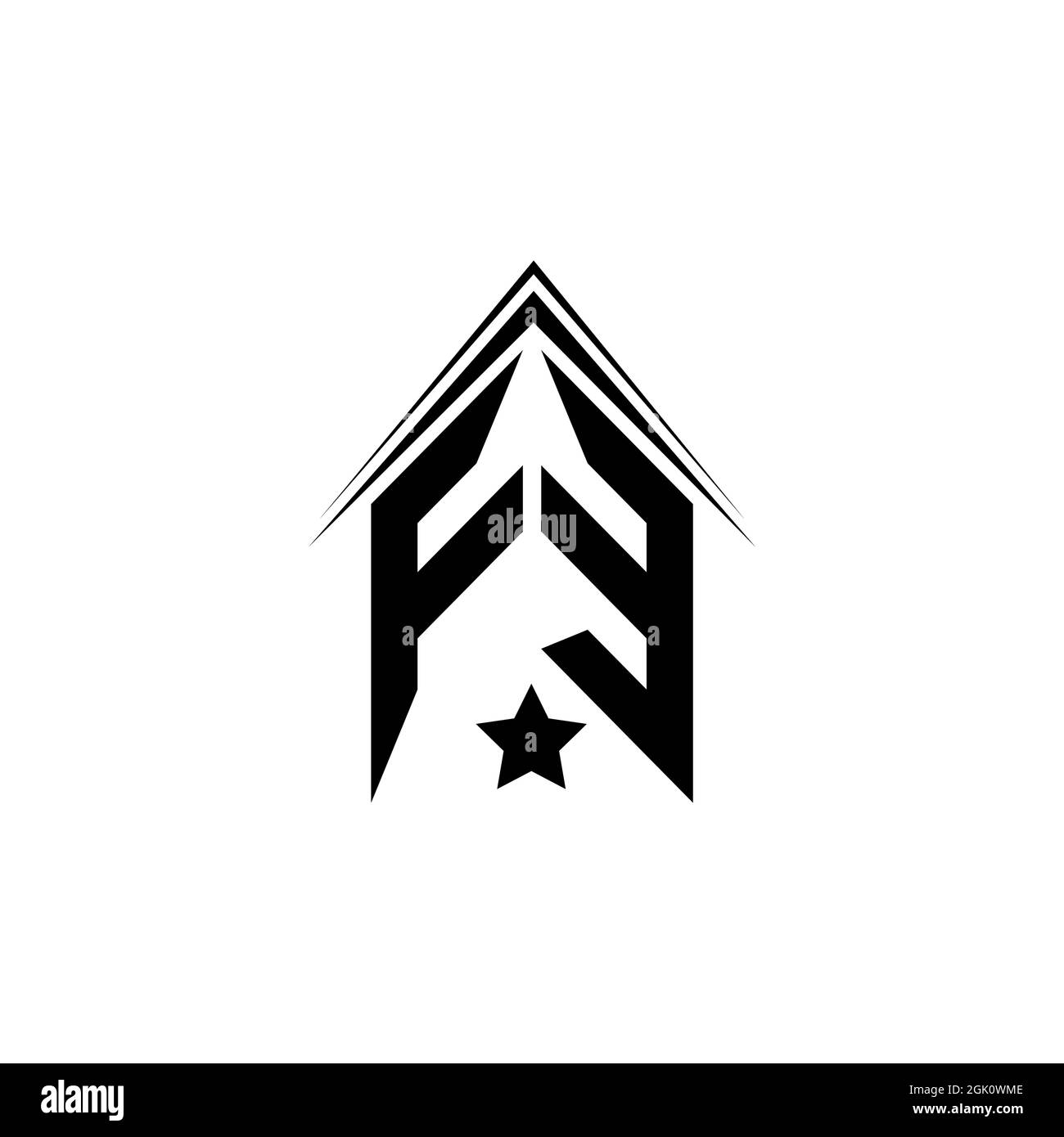 Initial FE logo design with Shape style, Logo business branding Stock ...