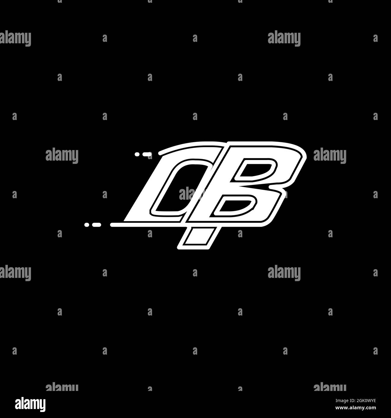 Initial QB logo design with Shape style, Logo business branding Stock ...