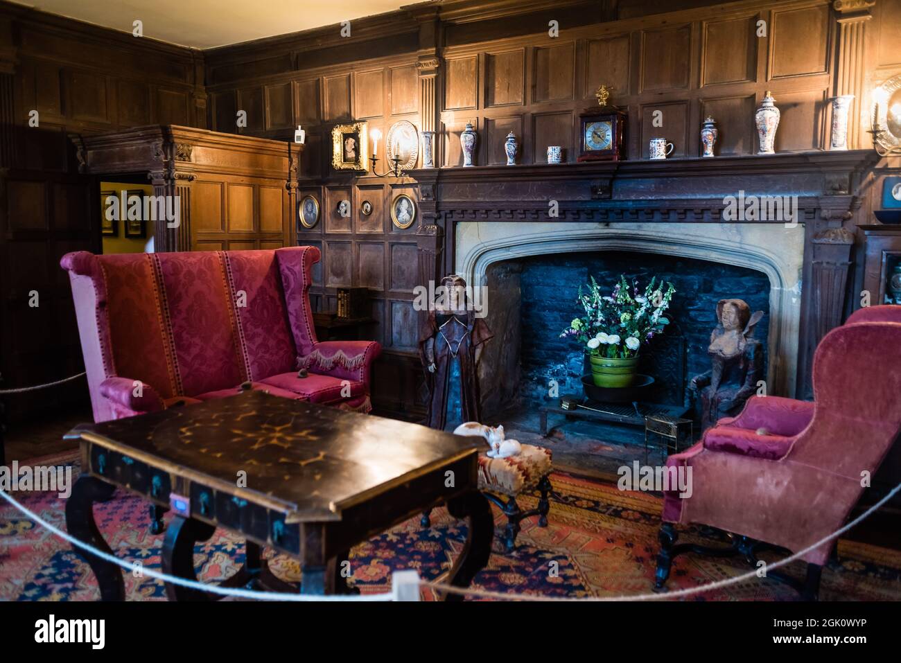 Lytes Cary House Interior. The Sitting Room Stock Photo - Alamy