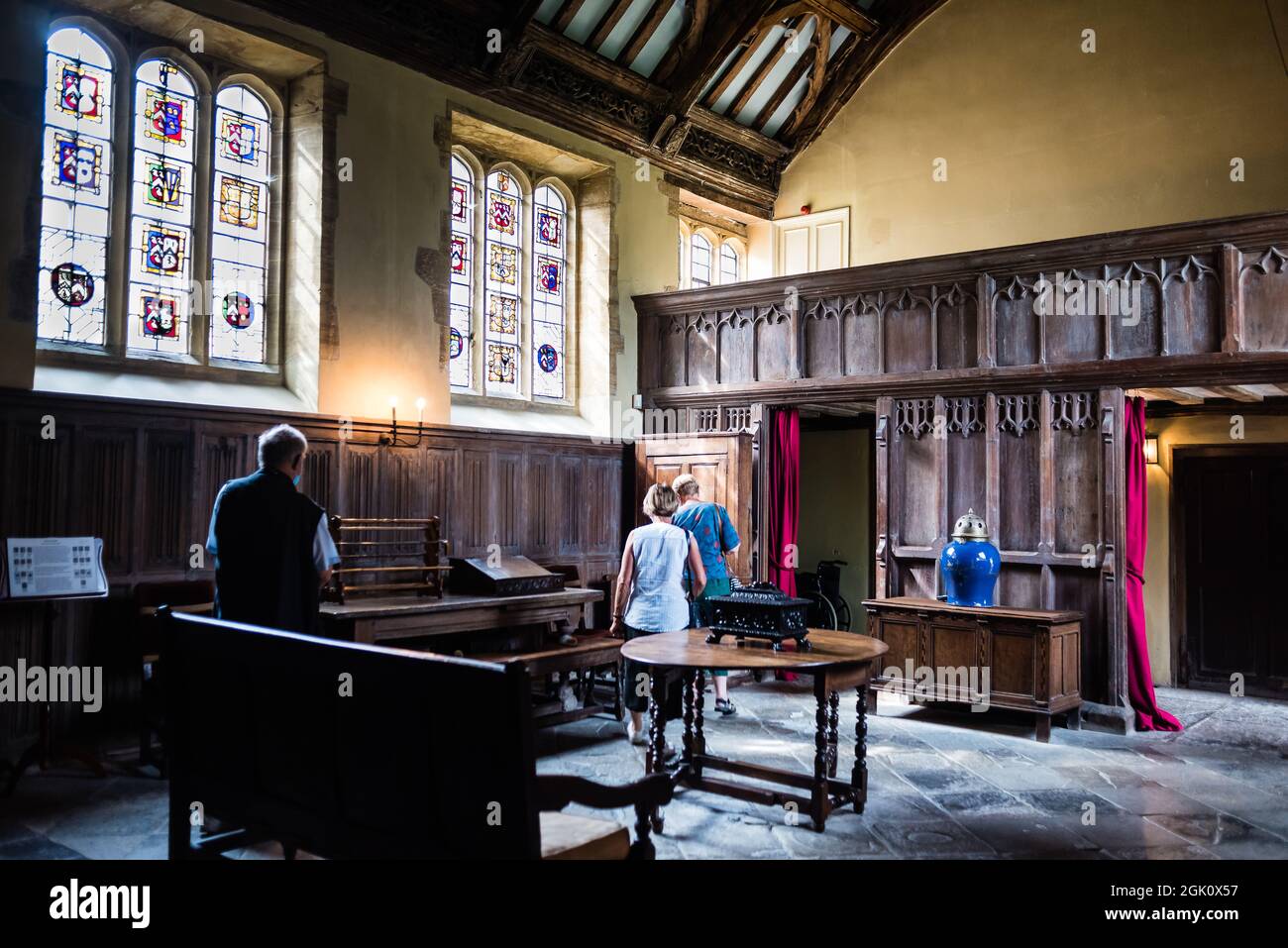 Lytes Cary House Interior. The Great Hall Stock Photo - Alamy