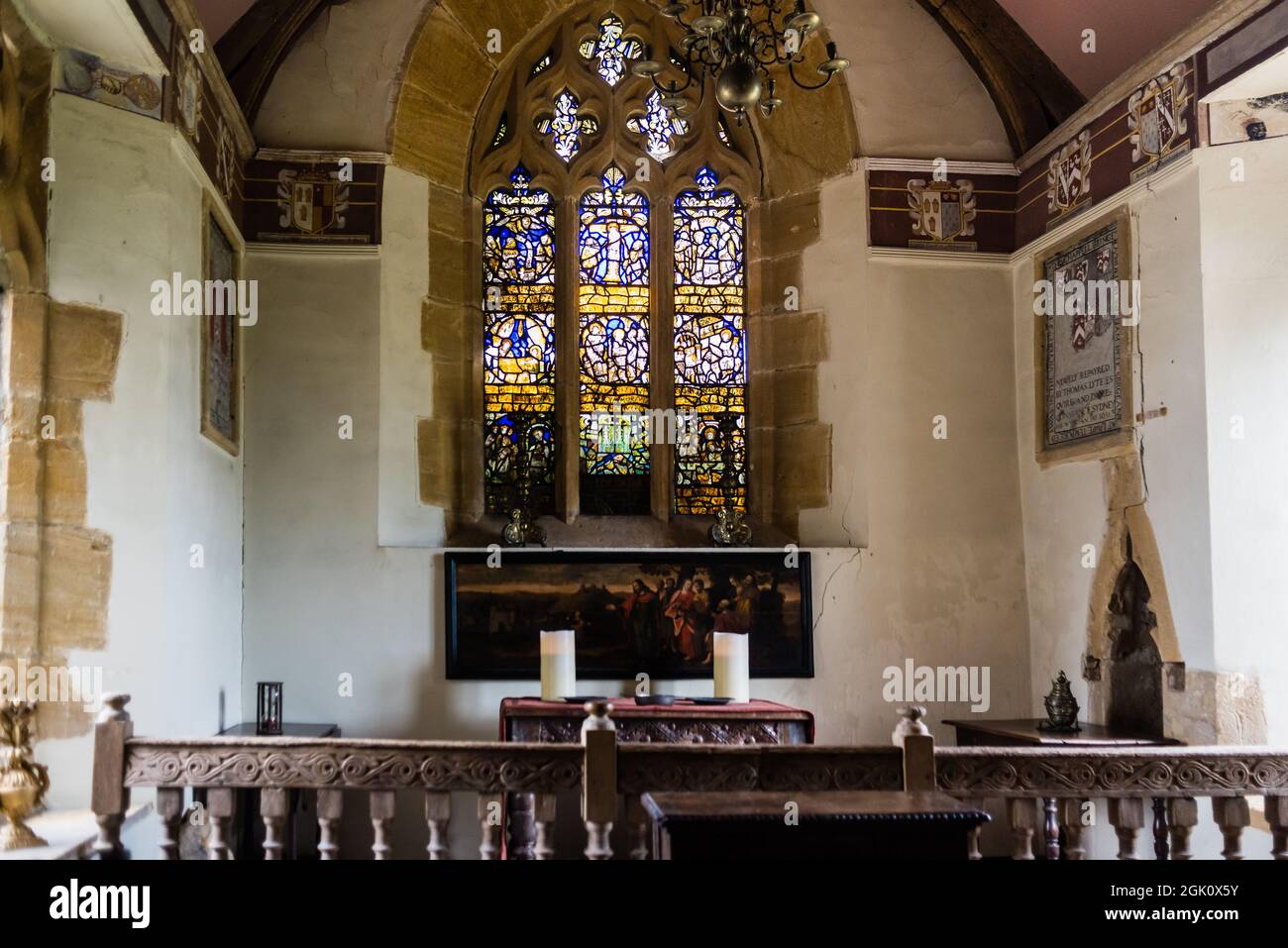 Lytes Cary House Interior. The Chapel Stock Photo - Alamy
