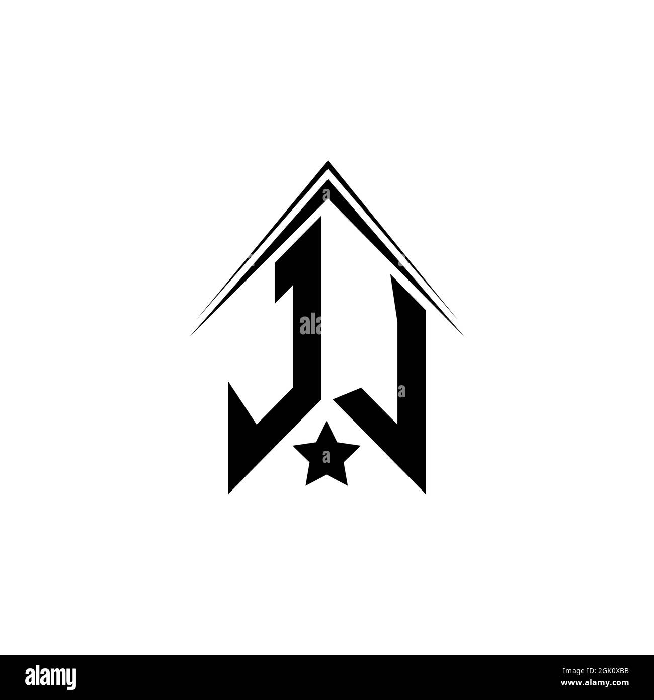Initial JL logo design with Shape style, Logo business branding Stock ...