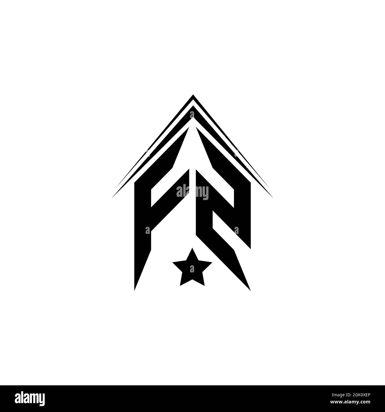 Initial FZ logo design with Shape style, Logo business branding Stock ...