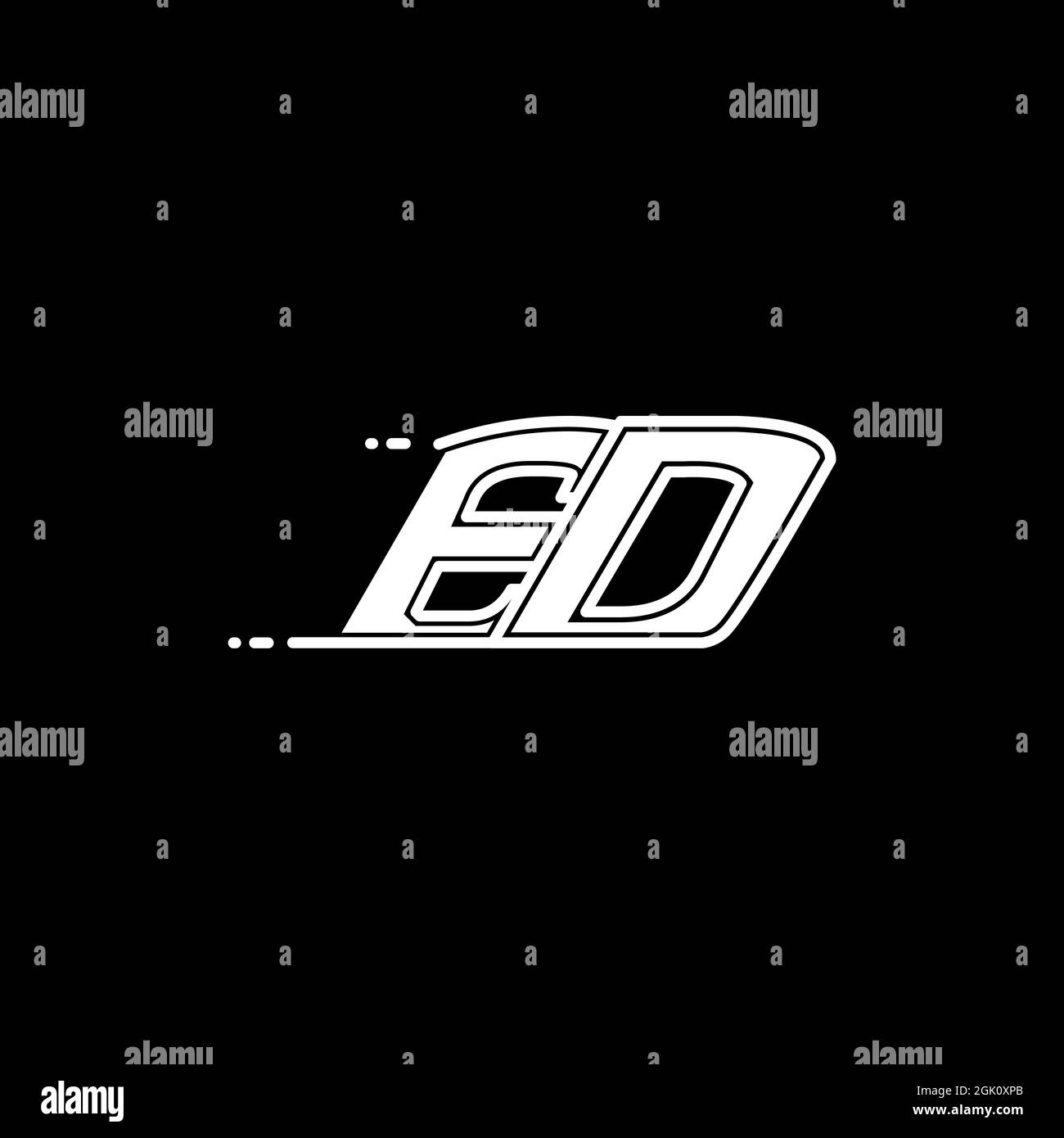 Initial ED logo design with Shape style, Logo business branding Stock ...