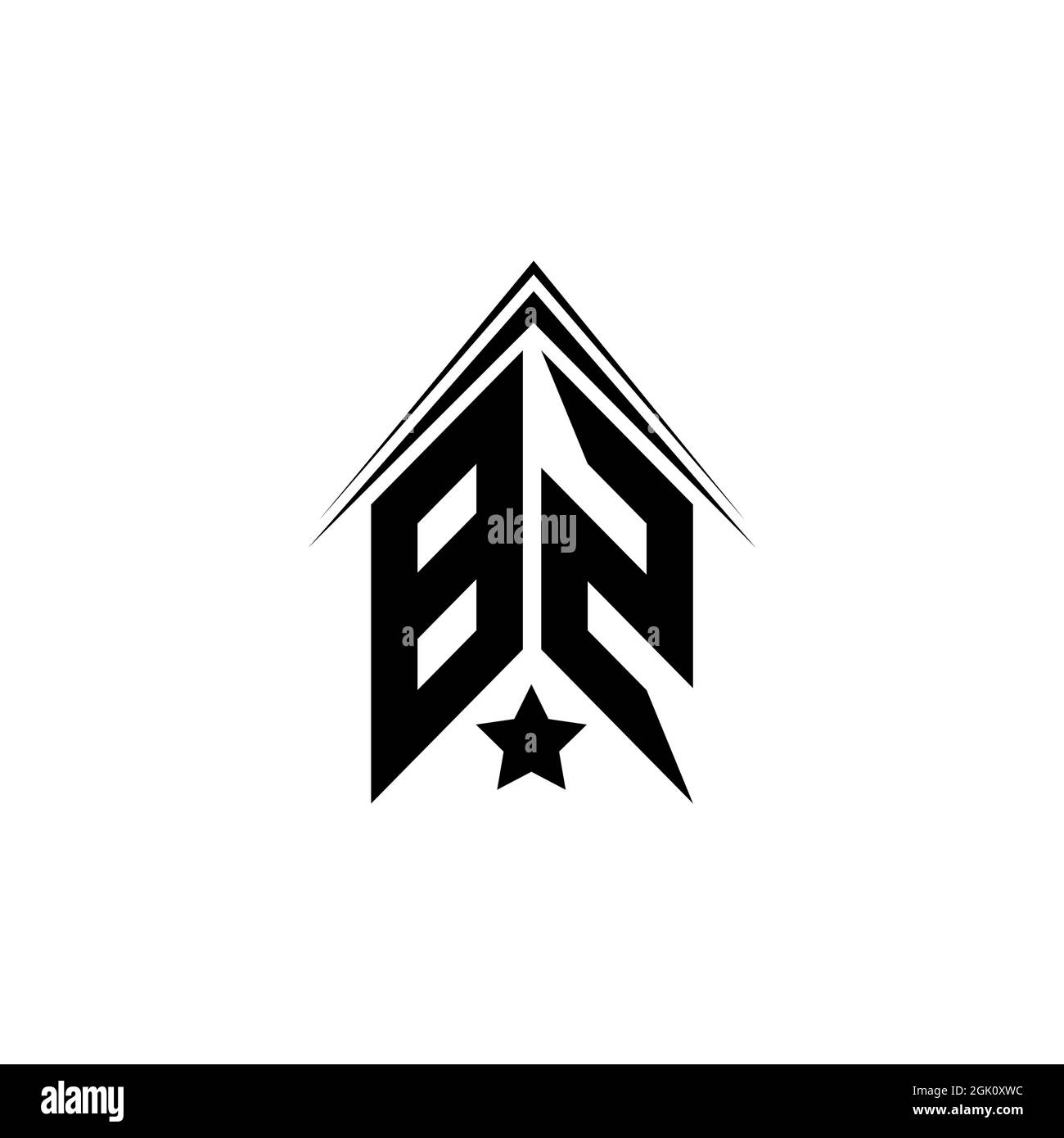 Initial BZ logo design with Shape style, Logo business branding Stock ...