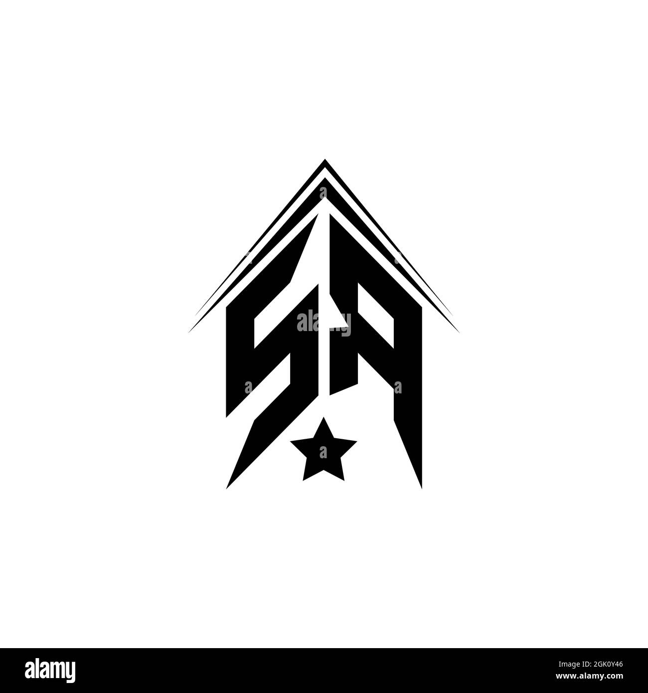 Sr logo design Cut Out Stock Images & Pictures - Alamy