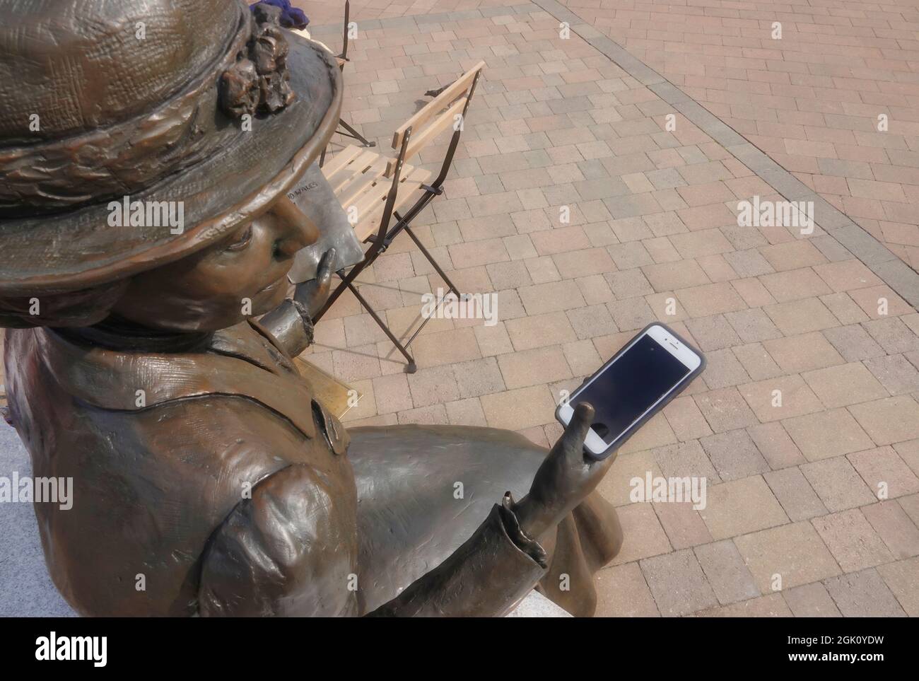 The statue of Emily Davison - the suffragette who died throwing herself ...