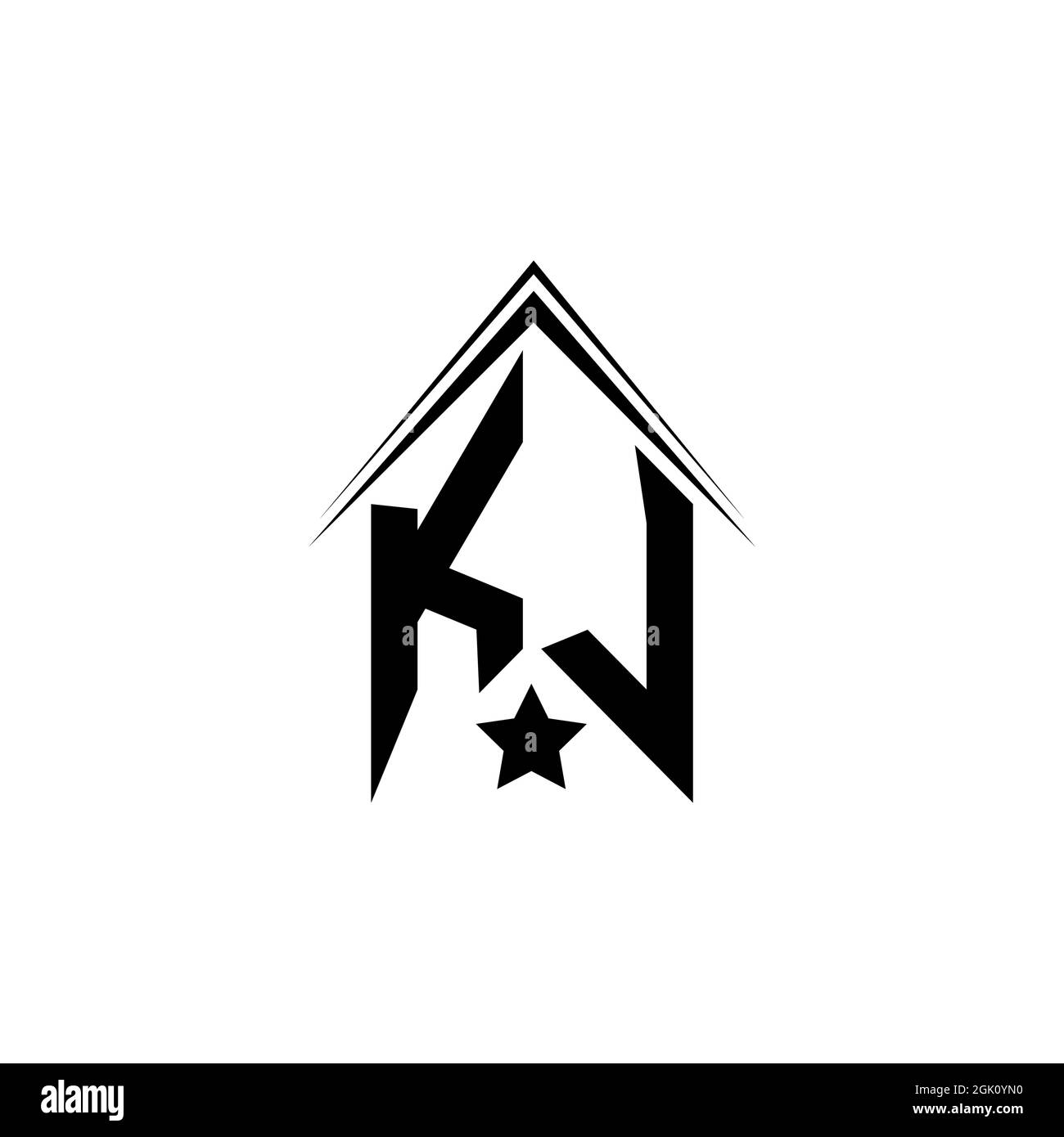 Initial KL logo design with Shape style, Logo business branding Stock ...