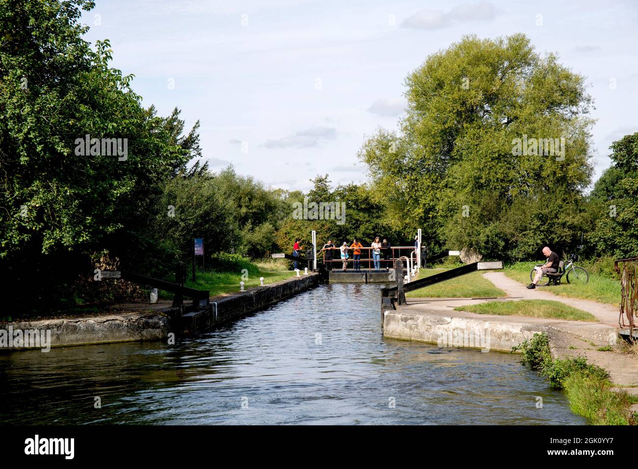 Parndon Mill Lock River Stort Harlow Essex Stock Photo - Alamy