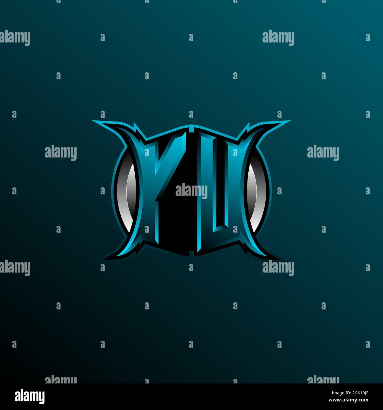 Initial YU logo design,YU Initial logo design with Circle style, Logo ...