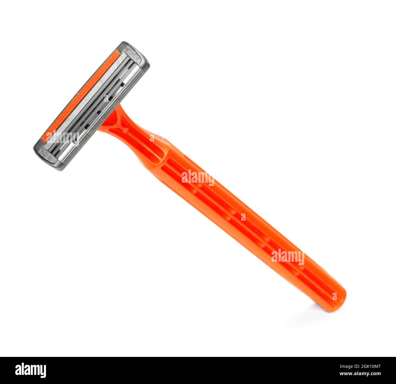 Safety razor on white background Stock Photo - Alamy