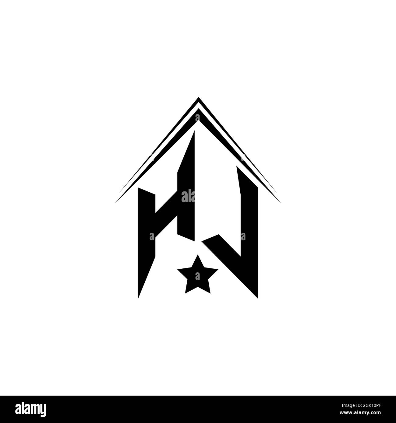 Initial HL logo design with Shape style, Logo business branding Stock ...