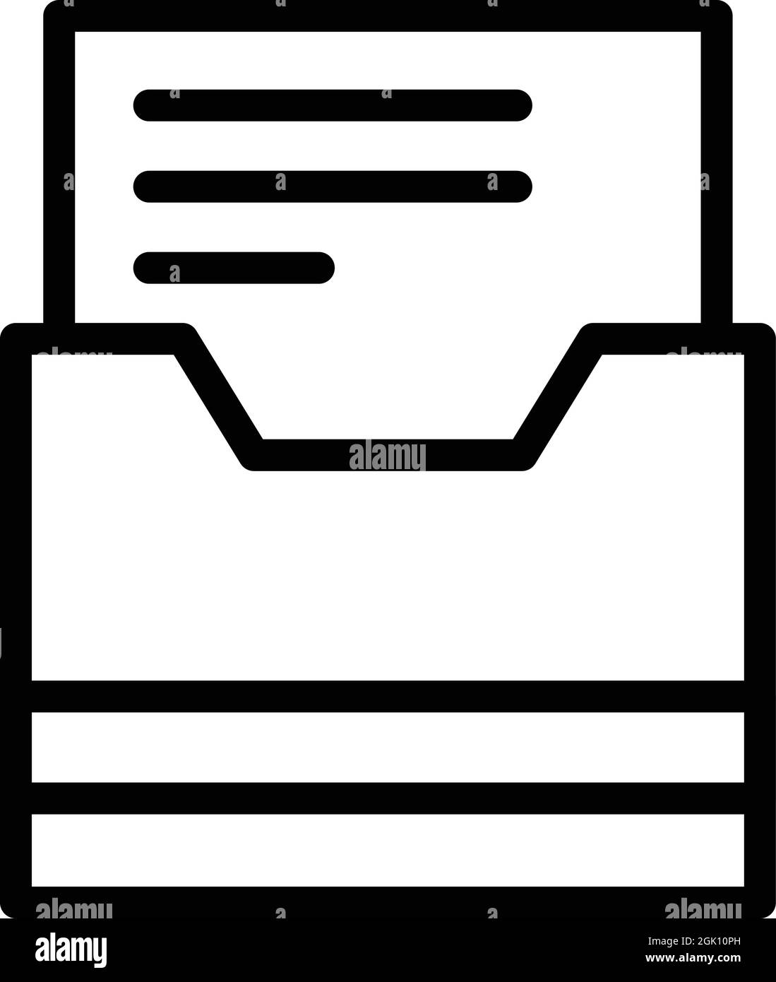 Folder icon outline vector. File portfolio. Business document Stock Vector Image & Art - Alamy