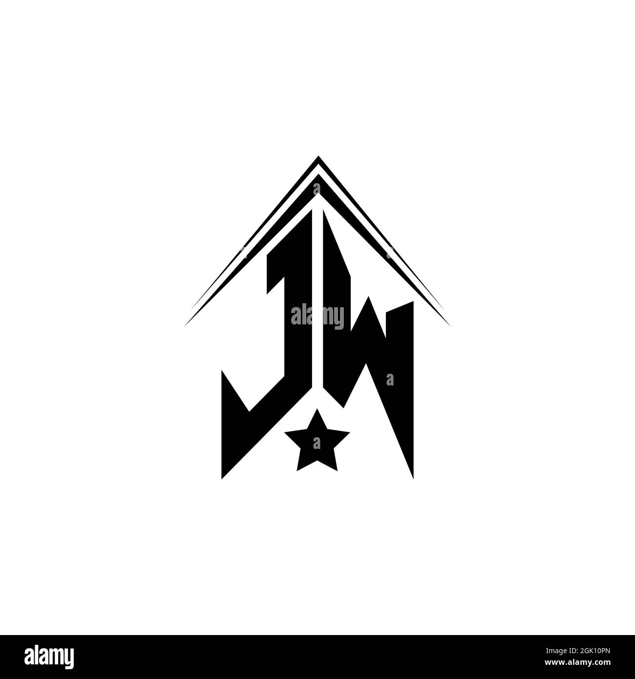 Jw letter design Cut Out Stock Images & Pictures - Alamy