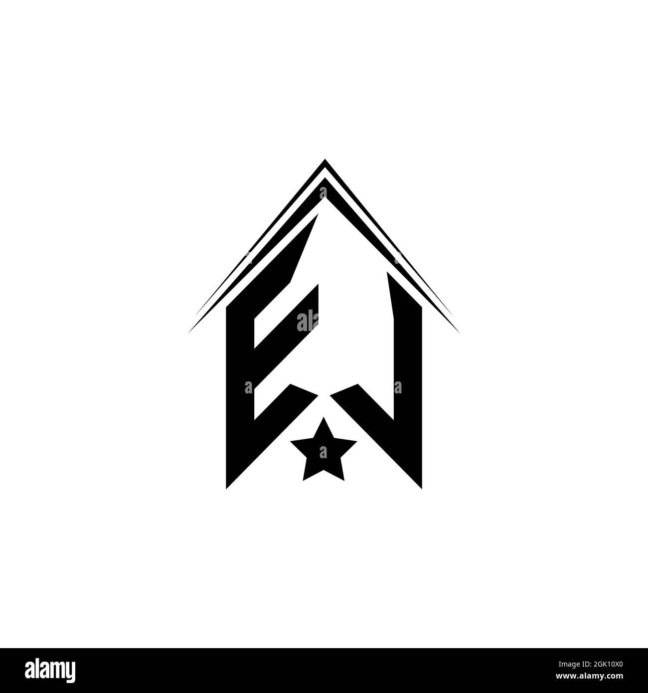 Initial EL logo design with Shape style, Logo business branding Stock ...
