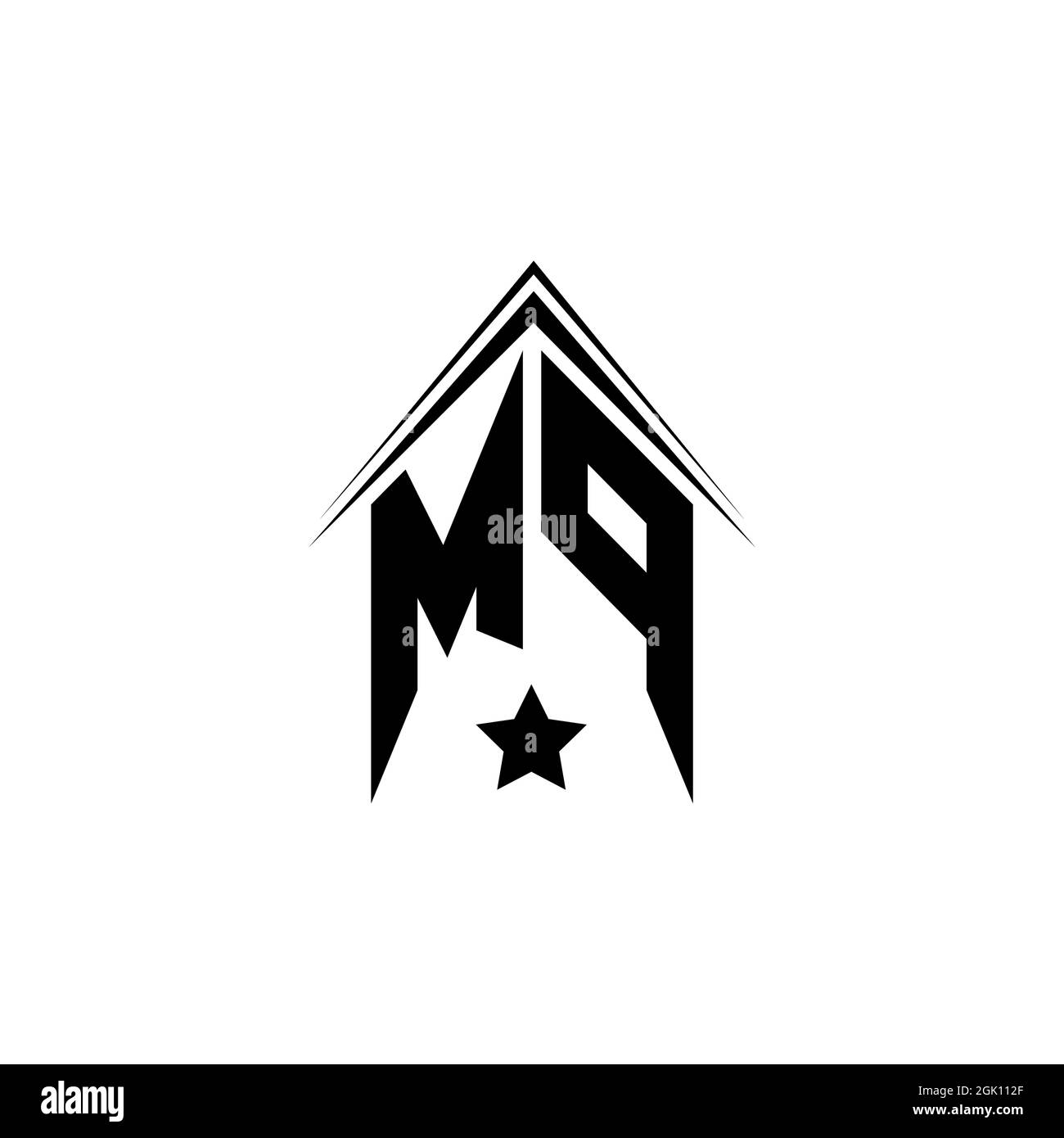 Initial MP logo design with Shape style, Logo business branding Stock ...