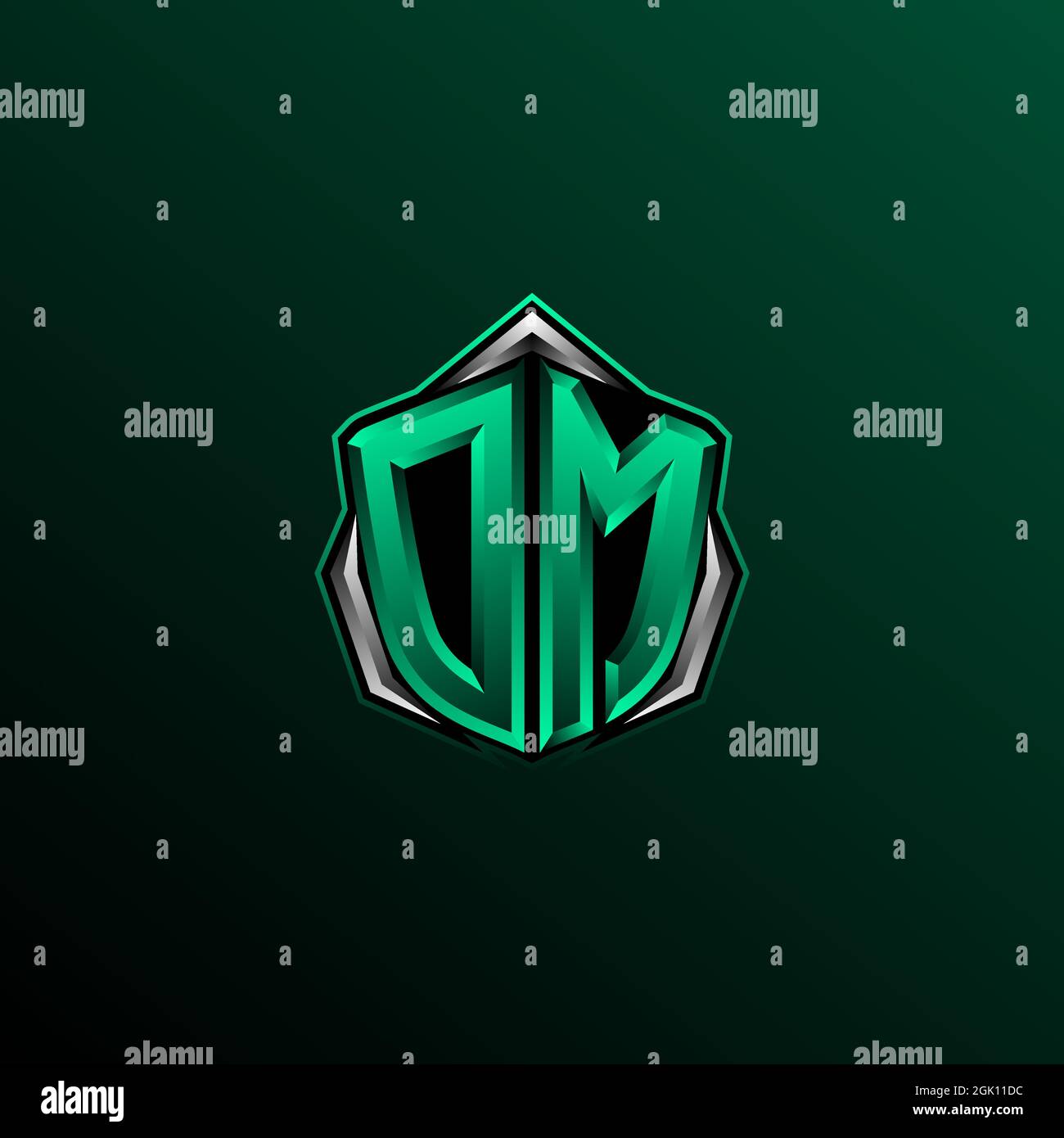 Initial DM logo design, Initial DM logo design with Circle style, Logo ...