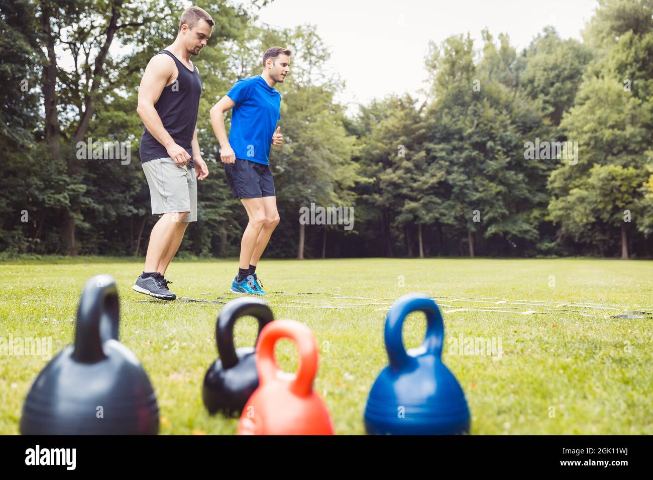 Agility ladder hi-res stock photography and images - Alamy