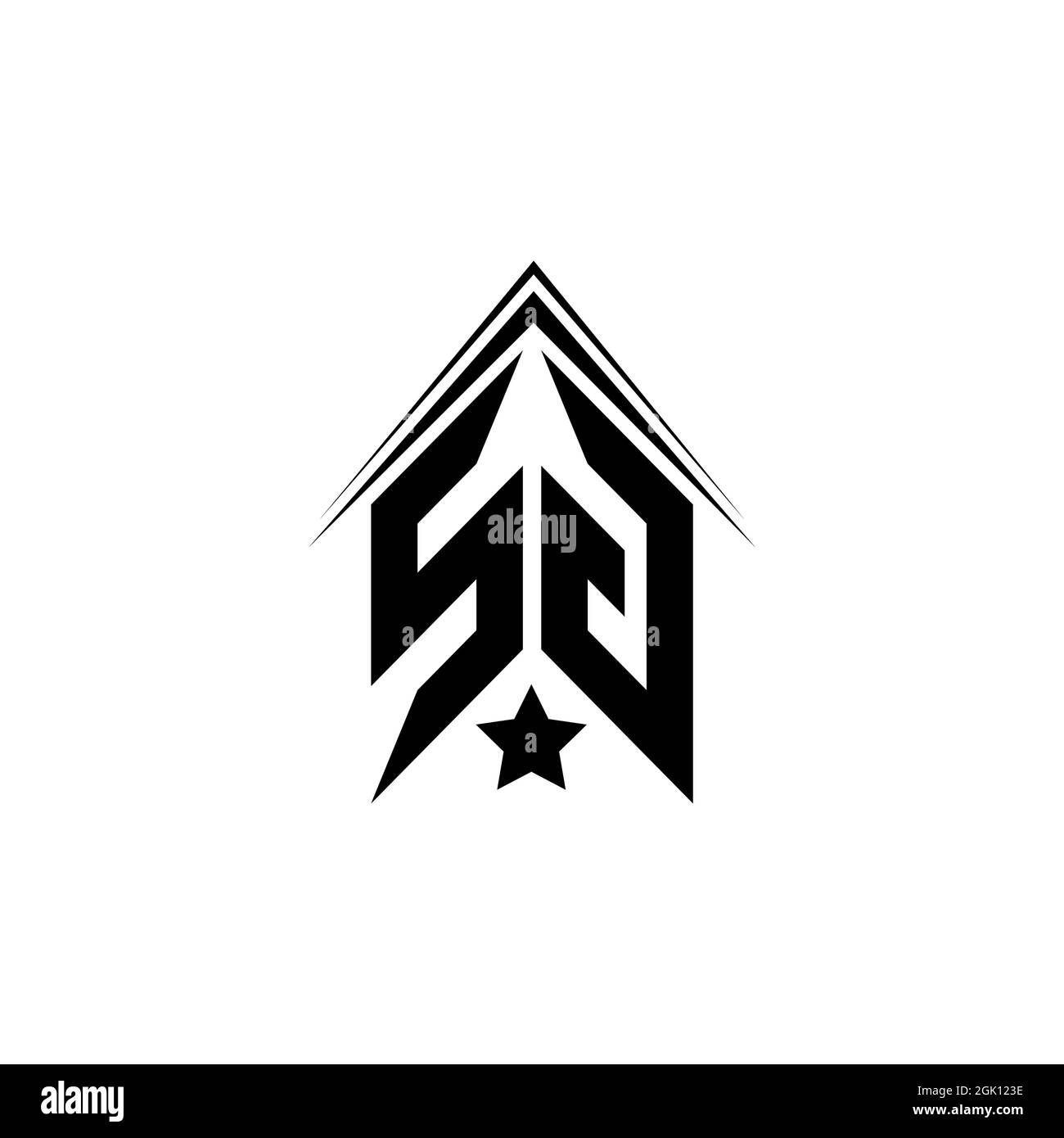 Initial SG logo design with Shape style, Logo business branding Stock ...