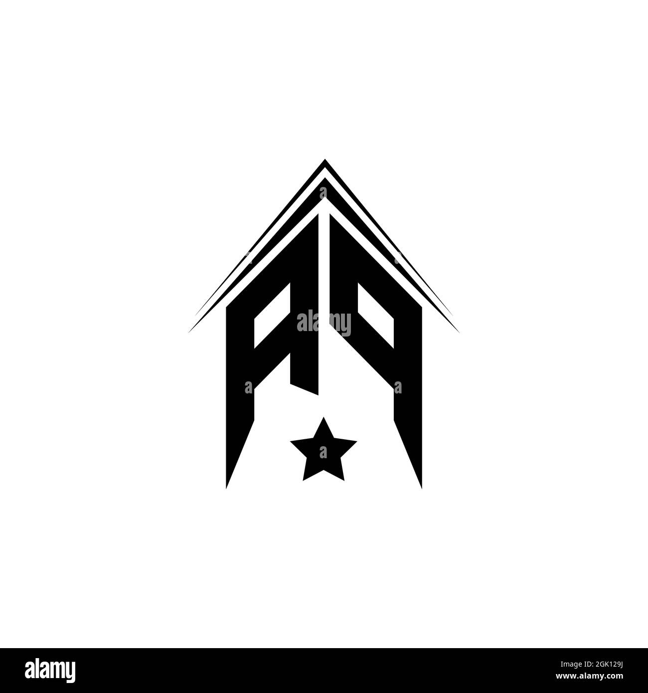 Initial AP logo design with Shape style, Logo business branding Stock ...