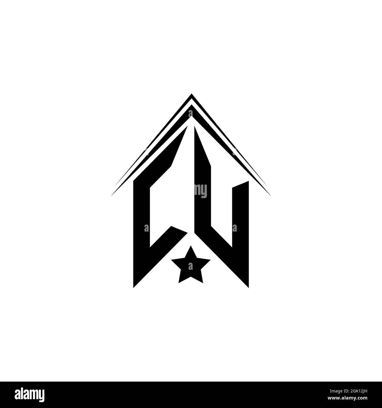 Initial CU logo design with Shape style, Logo business branding Stock ...