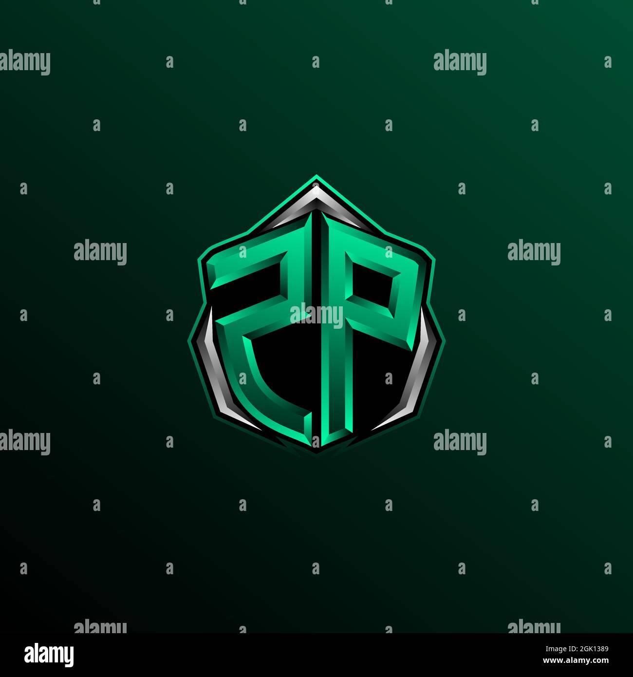 Pz gaming letters Stock Vector Images - Alamy