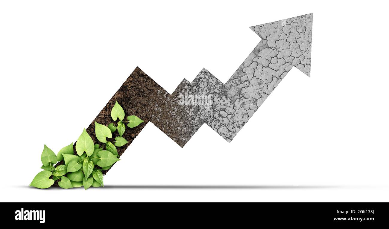 Rising Climate change and environmental changes cycle as rich moist ...