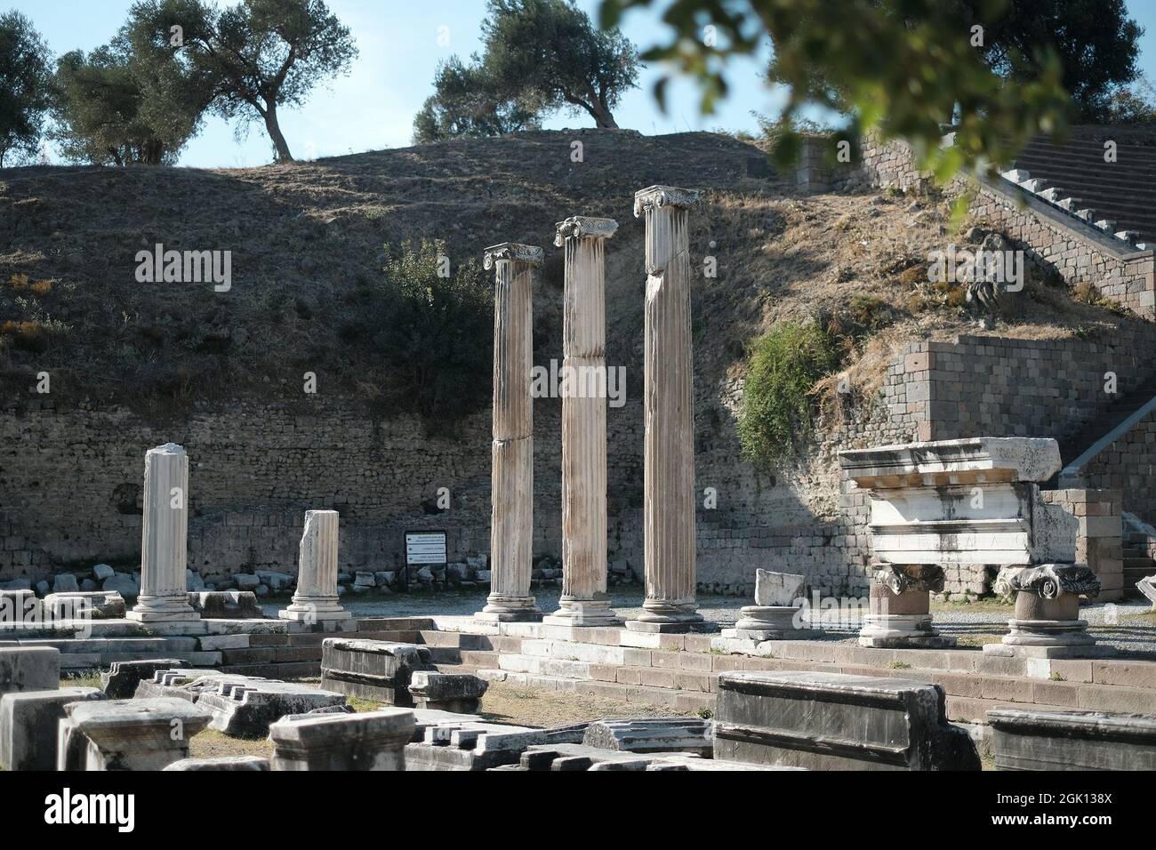Izmir, Bergama, Turkey. 12th Sep, 2021. The Asklepion is an ancient ...